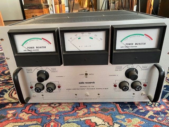 AUDIO RESEARCH D79 VALVE / AMPLIFIER 75WRMS / Ch SILVER - Stereo, Home ...