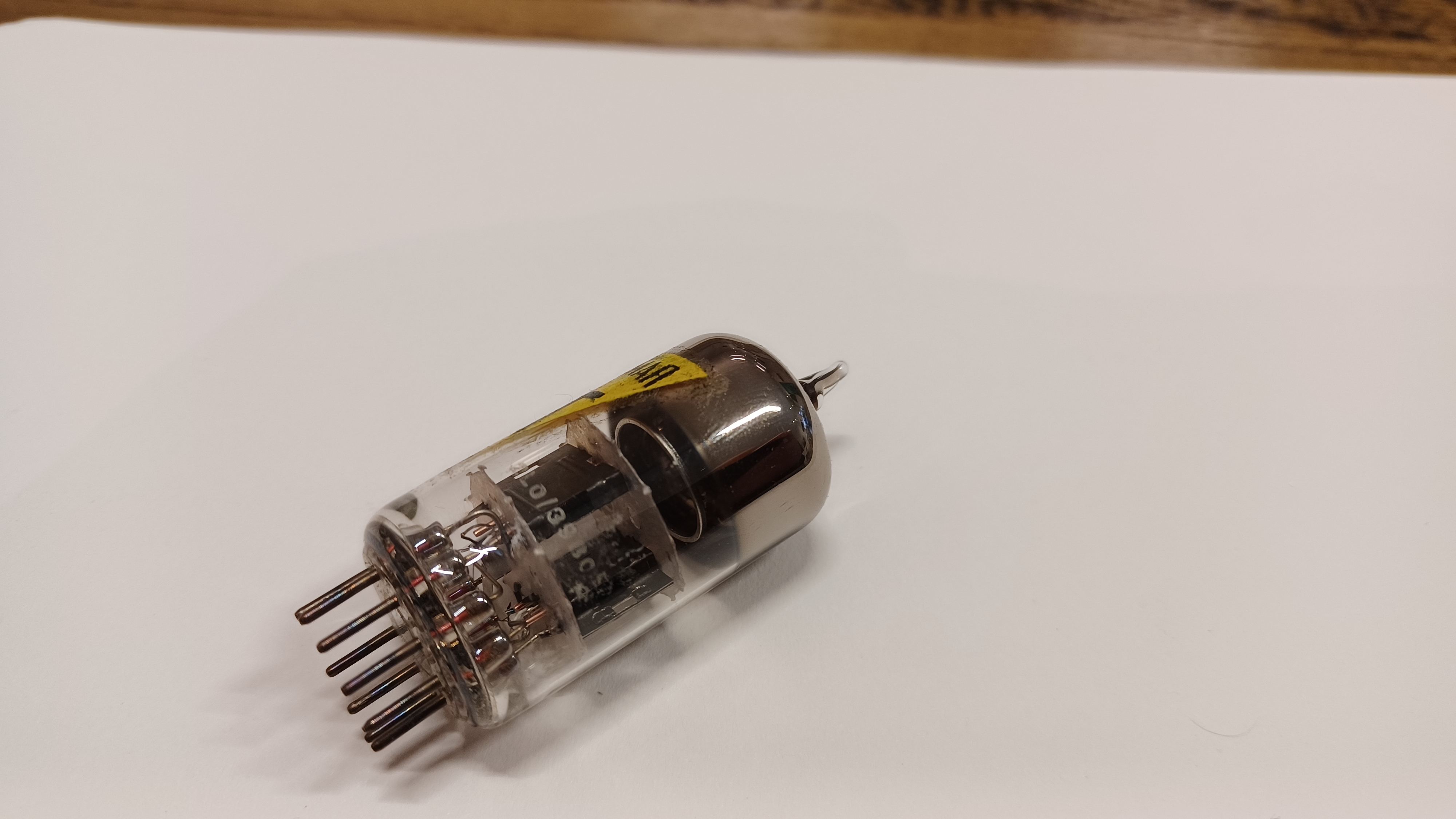 SOLD ELSEWHERE: Brimar 6060 rare yellow T label (12AT7 and ECC81 ...