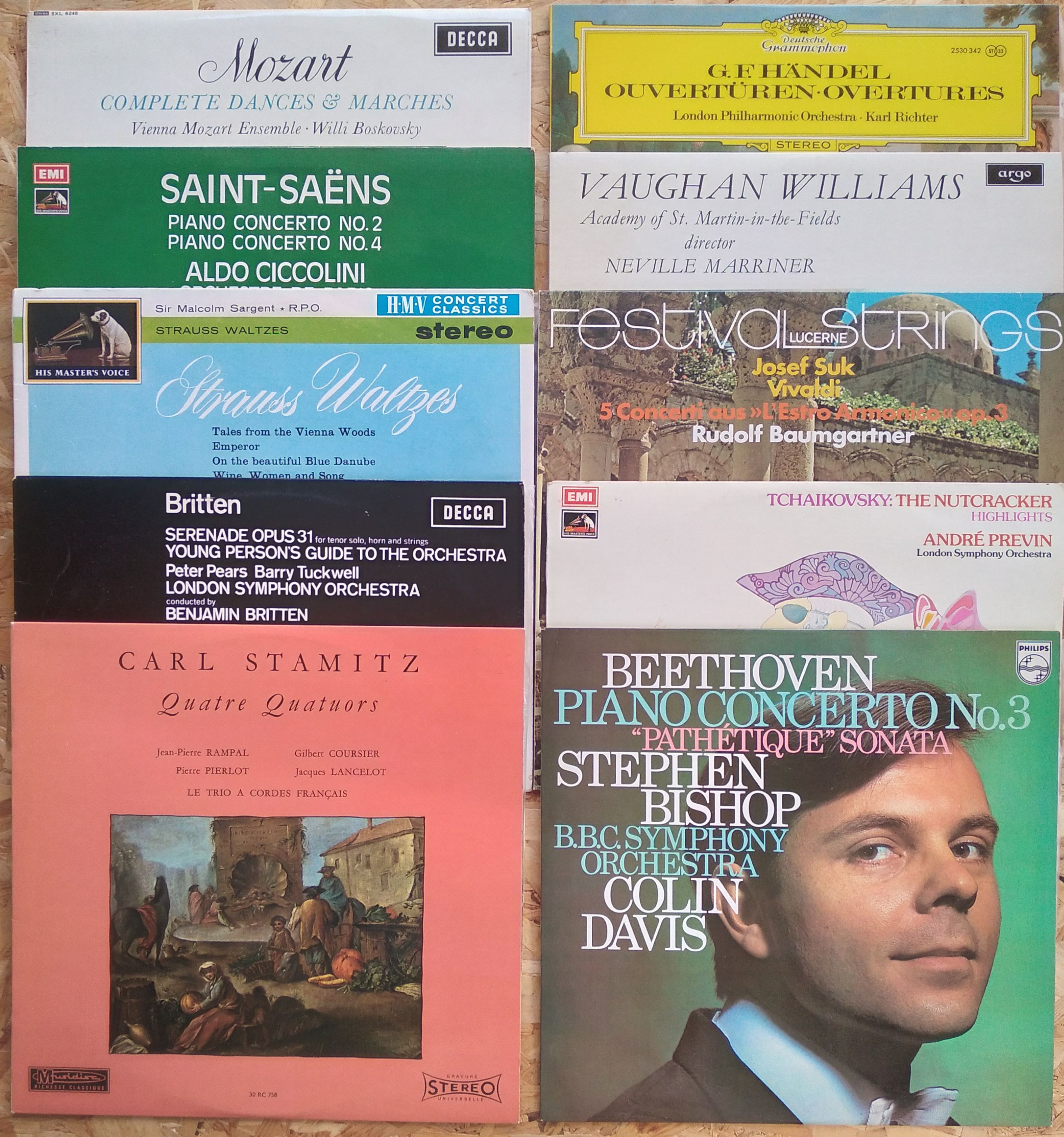 Classical vinyl record LP bundle of 10 - Lot 4 - Aussie Audio Mart