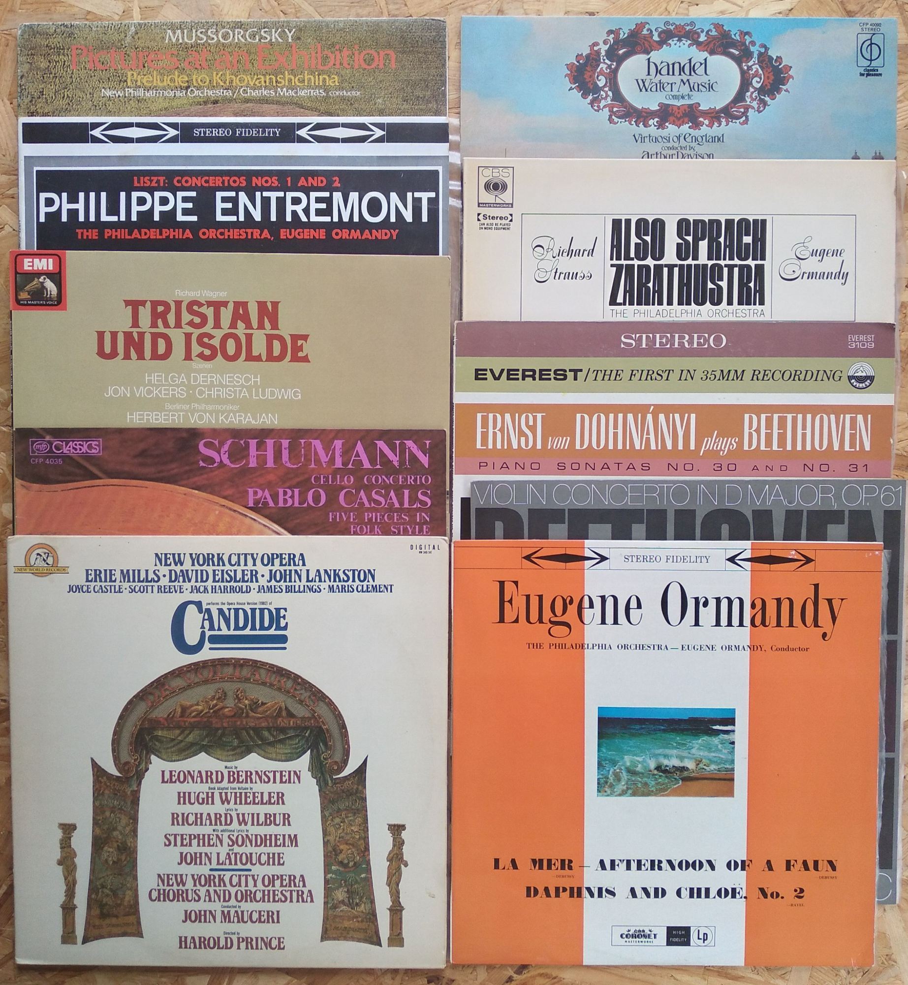 Classical vinyl record LP bundle of 10 - Lot 8 |﻿ Vinyl, CD, and Blu-ray