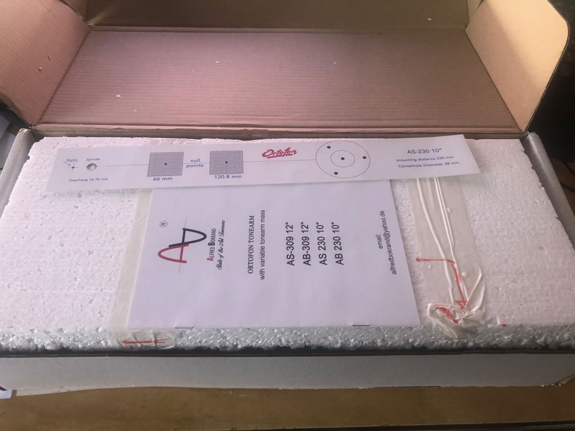 Bokrand AS230 10 inch High mass tonearm (new) - Stereo, Home Cinema ...