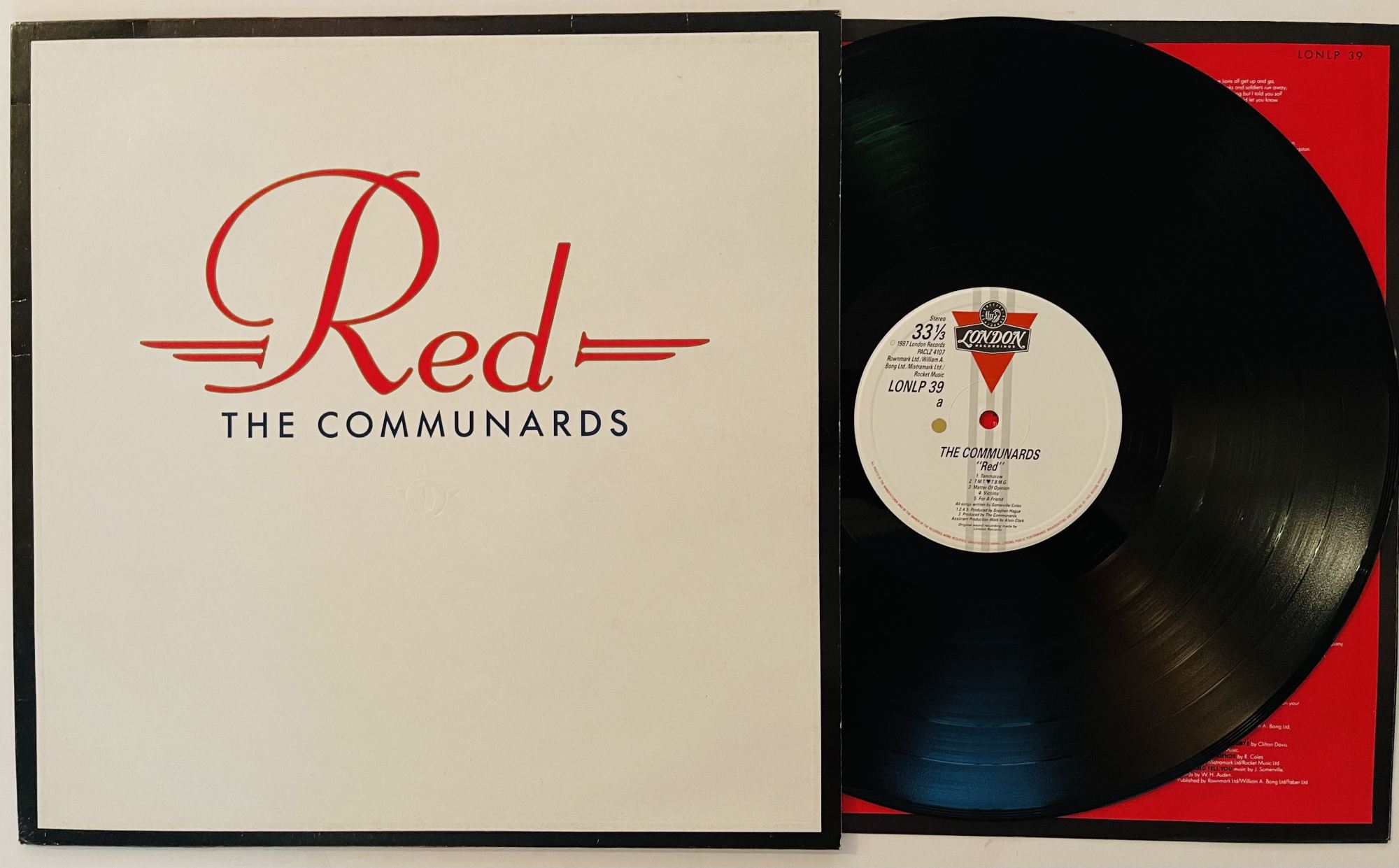 Communards - Red 1987 UK Pressing |﻿ Vinyl, CD, and Blu-ray