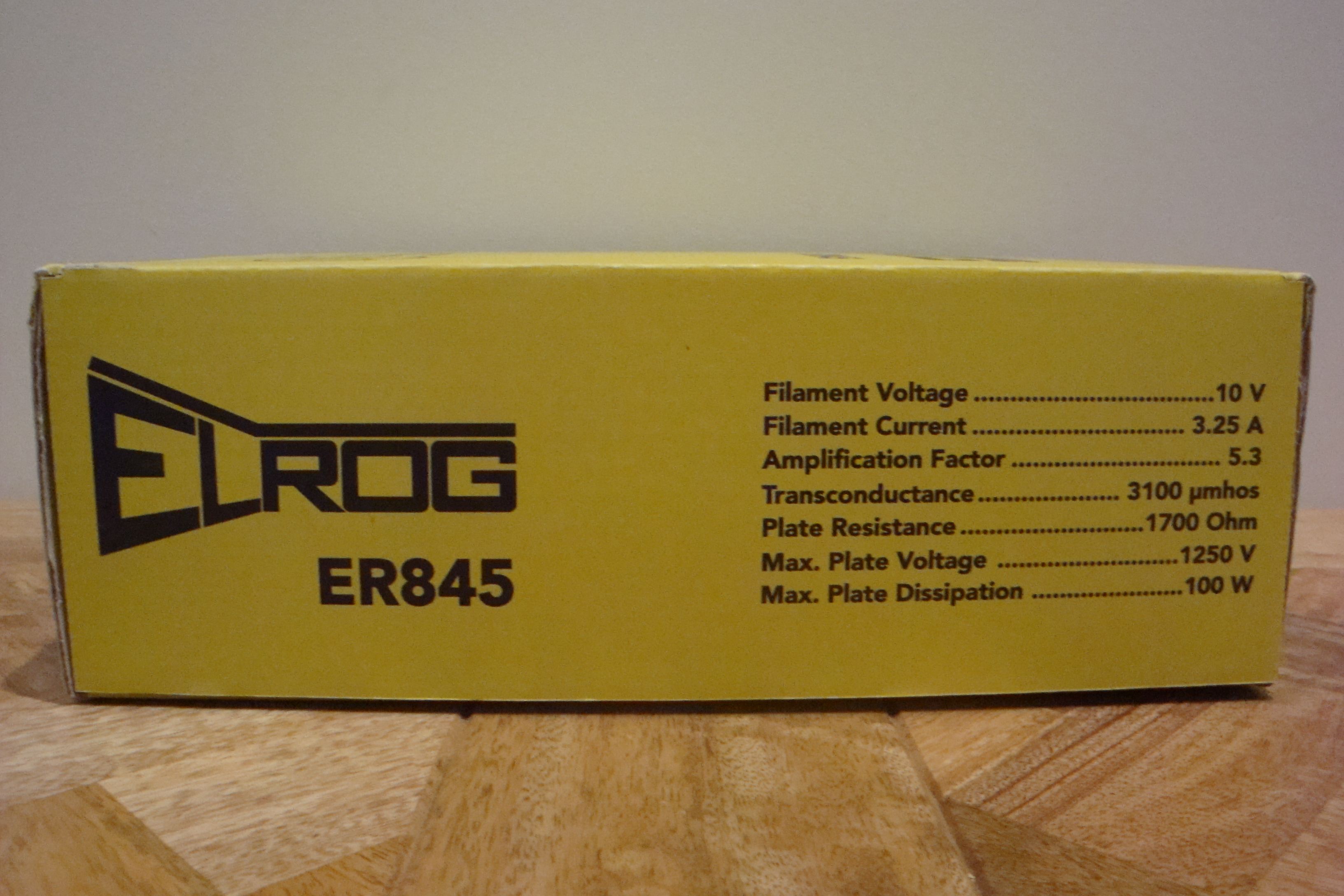 ONE MATCHED PAIR ELROG ER845 VALVES |﻿ Hi-Fi and Cinema Cables ...