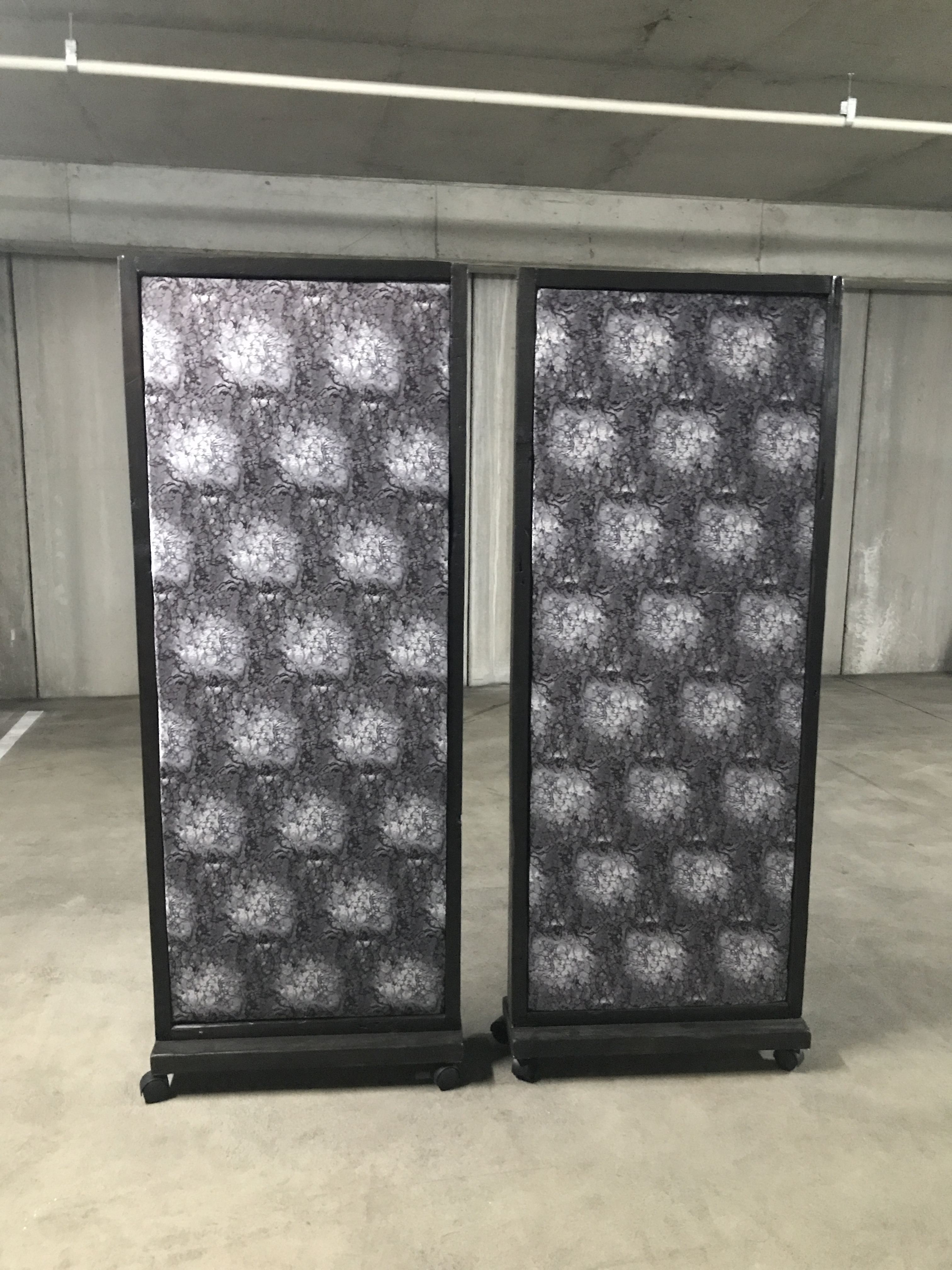 Pair of acoustic panels on wheel castors - Hi-Fi and Cinema Cables ...