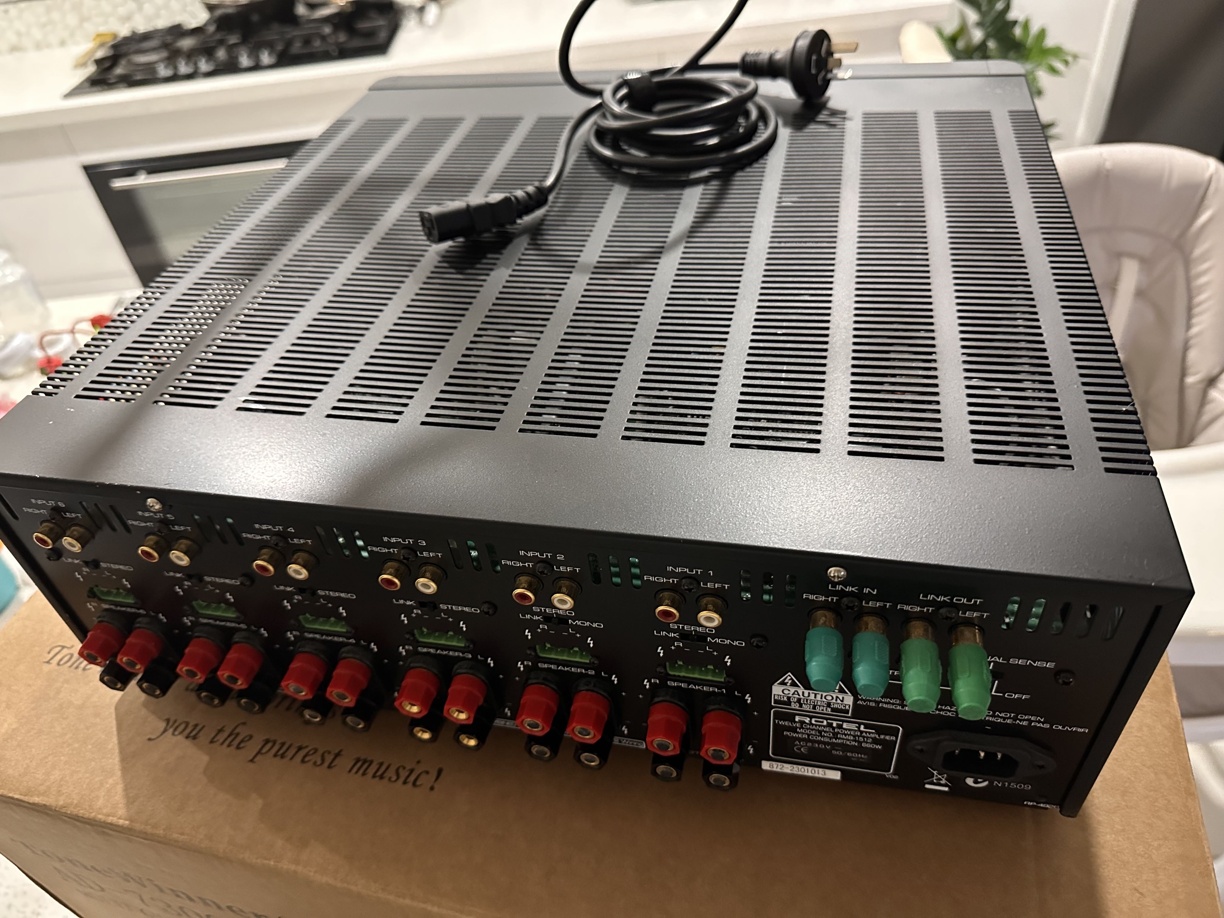 Rotel RMB-1512 12 x 100 WPC Distribution Amplifier - Stereo, Home ...