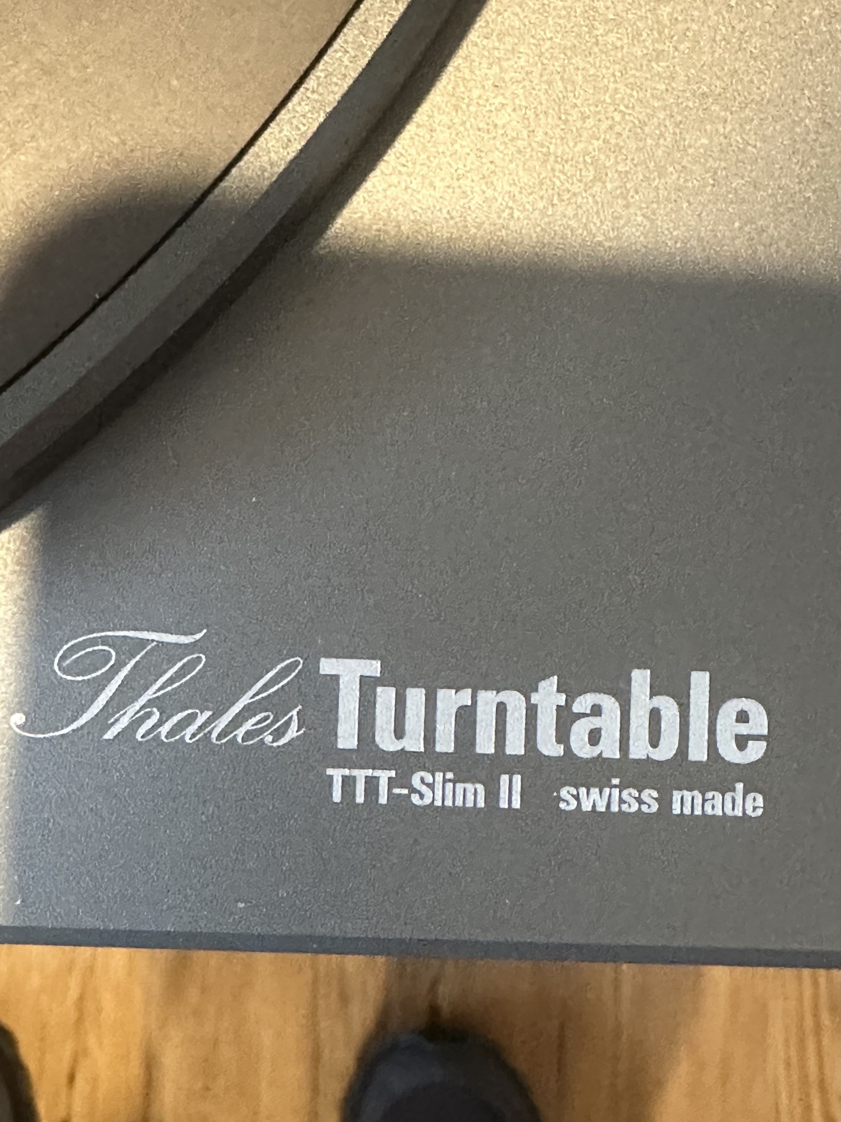 Thales Turntable TTT-Slim 2 Swiss Made - Stereo, Home Cinema ...