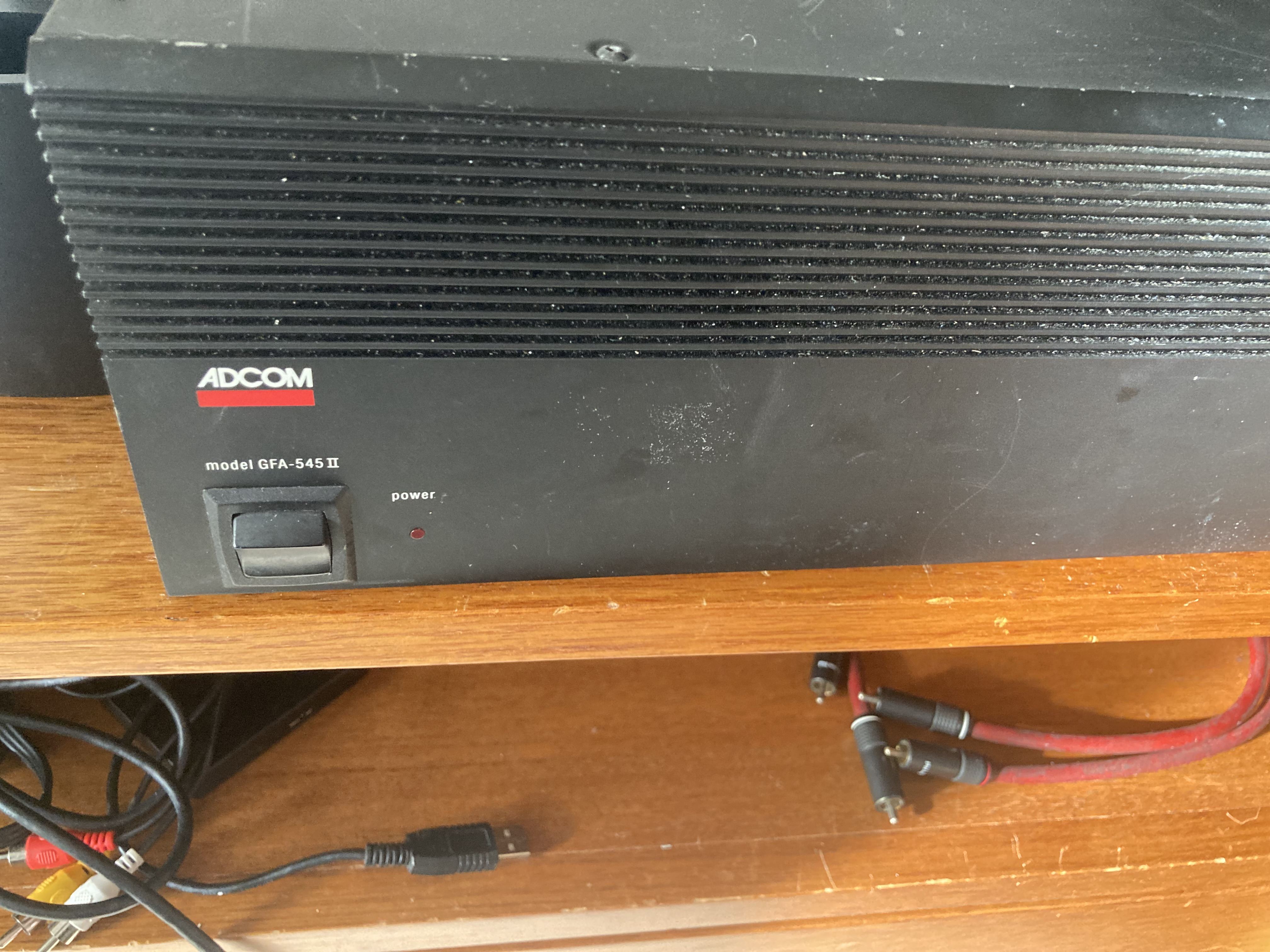 Adcom high current power amp, GFA 545ii Free Post - Stereo, Home Cinema, Headphones Components ...