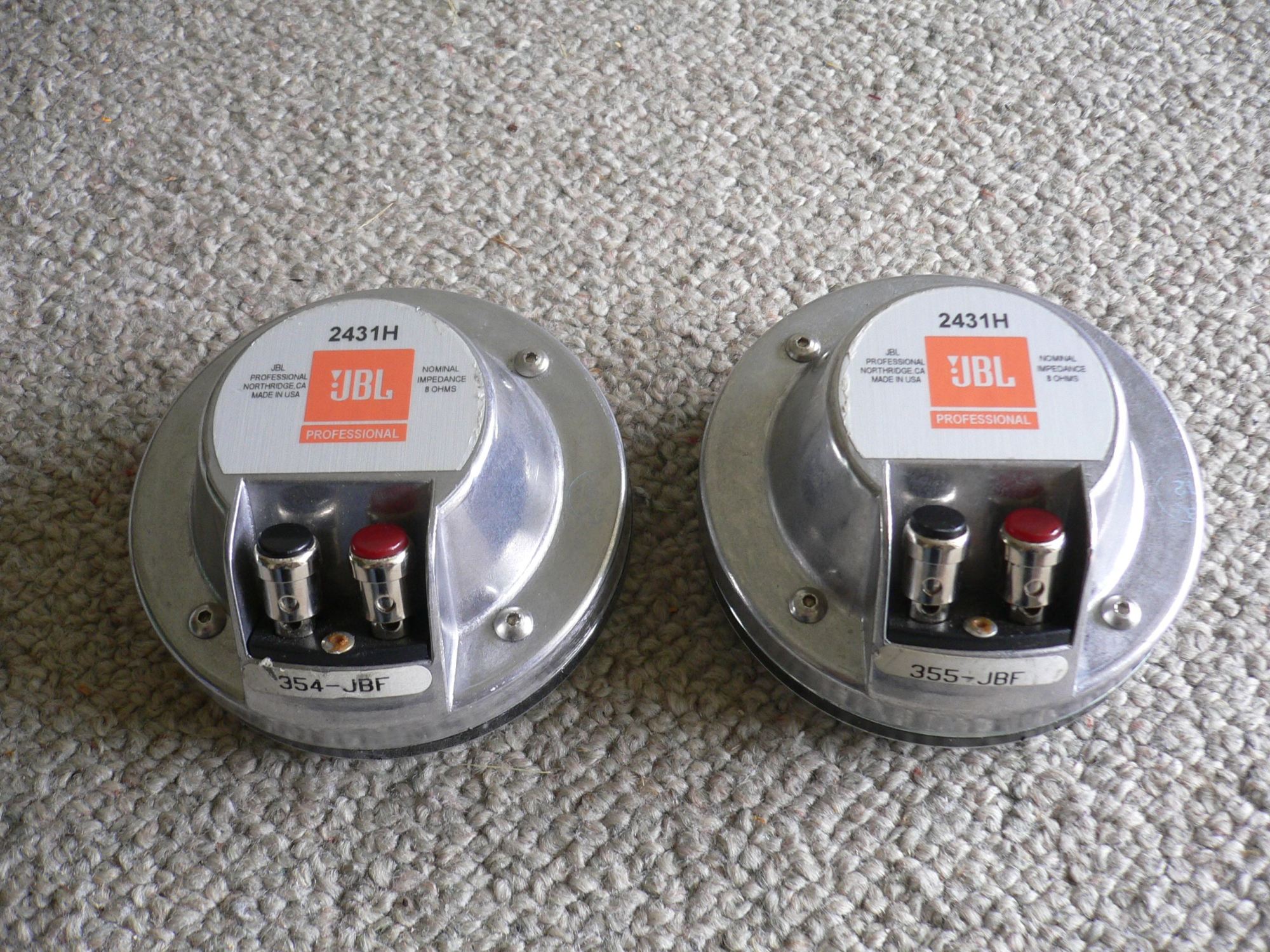 JBL 2431H Compression Drivers 1.5", pair - Hi-Fi and Cinema Cables ...