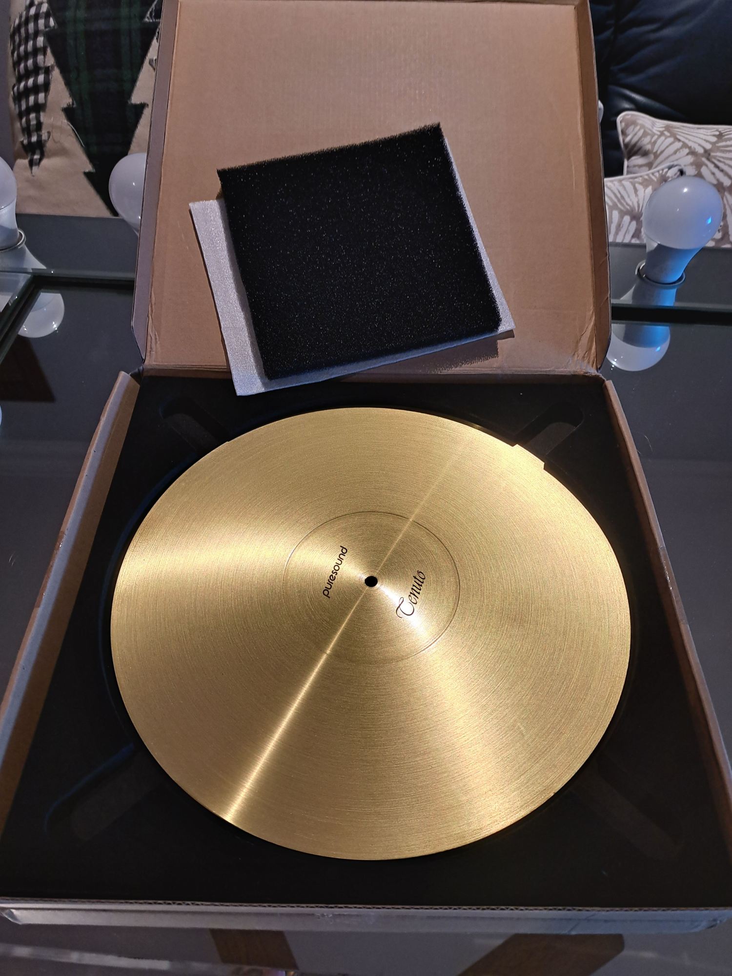 Puresound Tenuto Gunmetal Turntable Platter Mat × - Hi-Fi and Cinema ...