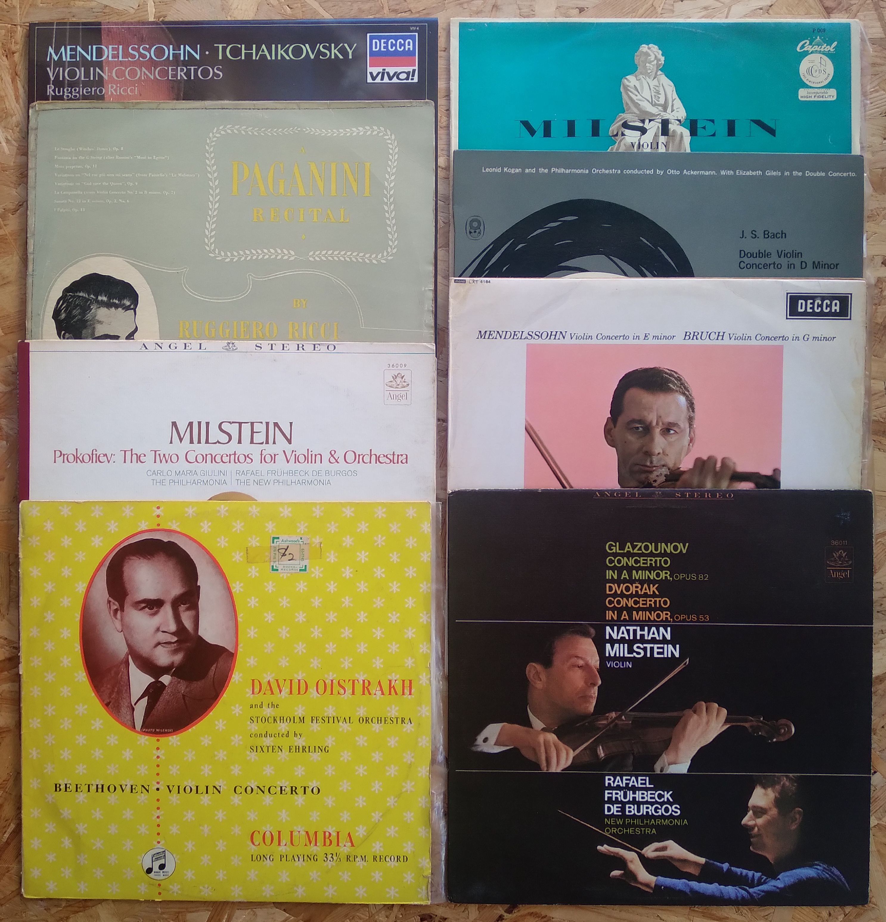 Classical Violin vinyl record LP bundle of 8 |﻿ Vinyl, CD, and Blu-ray