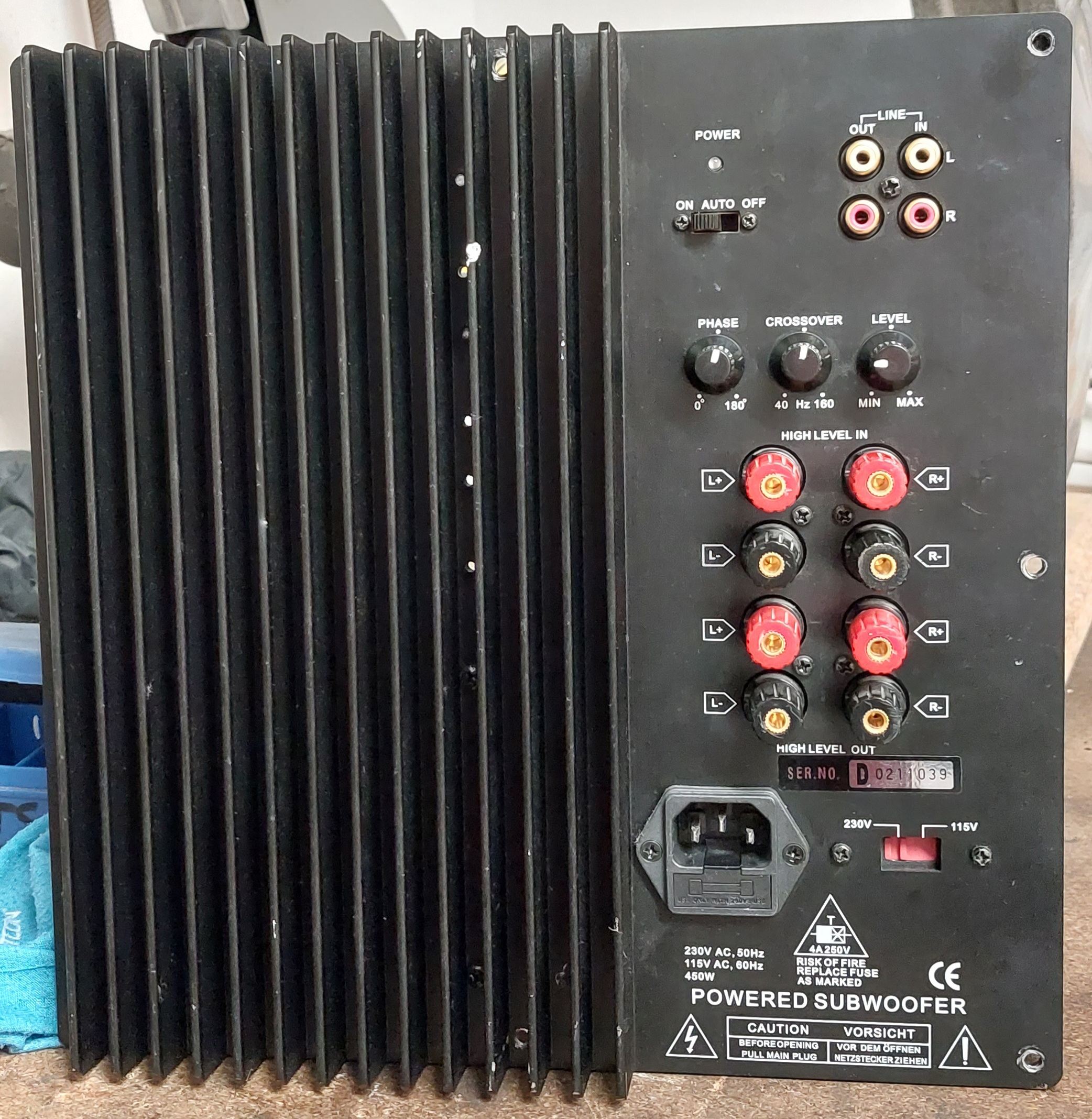 Active sub plate amp 12" - Power, Cables & Electronics - StereoNET