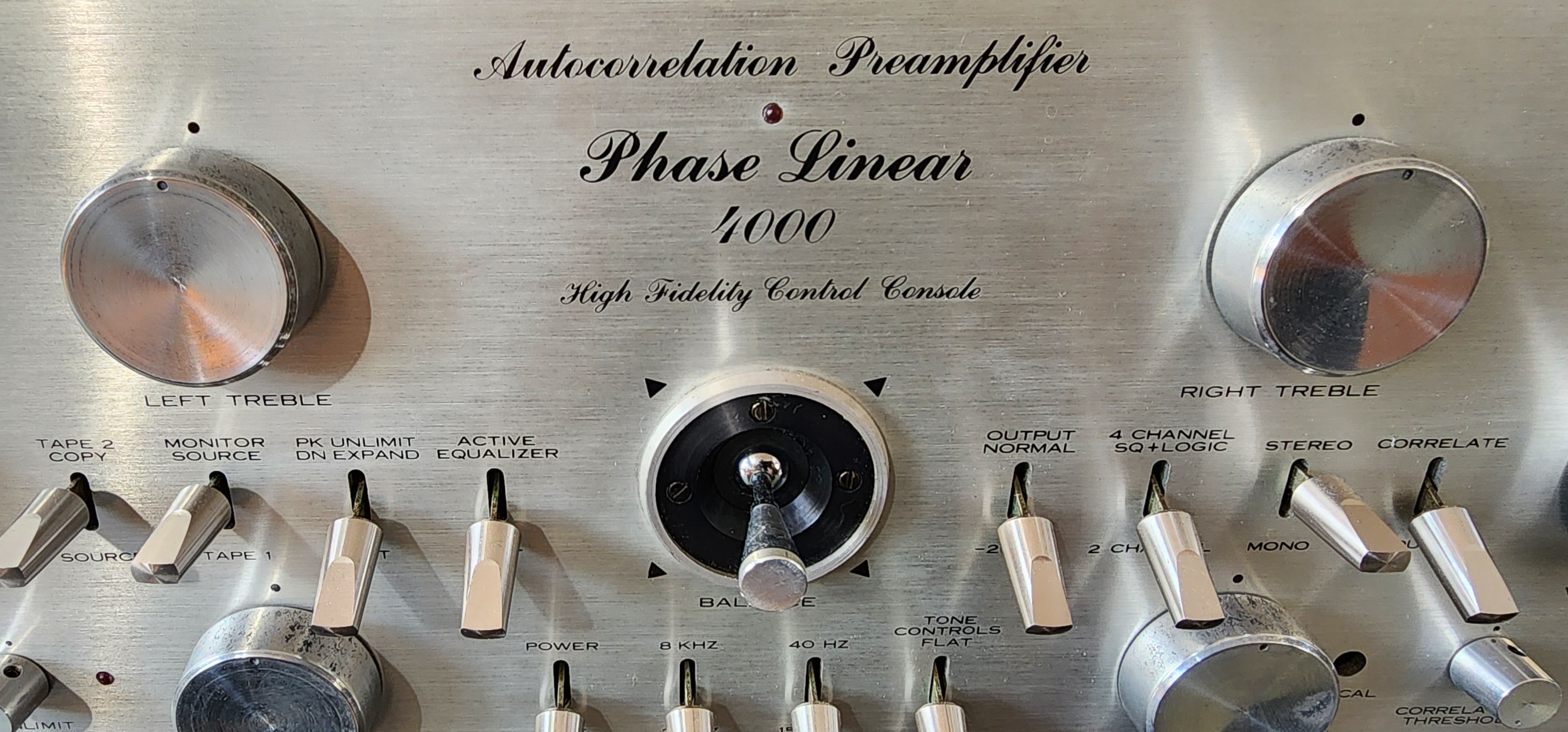 Phase Linear 4000 PreAmp (240V) - Stereo, Home Cinema, Headphones ...