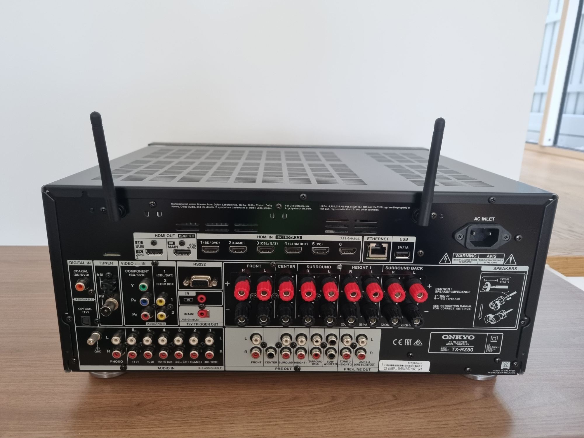 SOLD ELSEWHERE: ONKYO TX-RZ50 AV Receiver |﻿ Stereo, Home Cinema ...