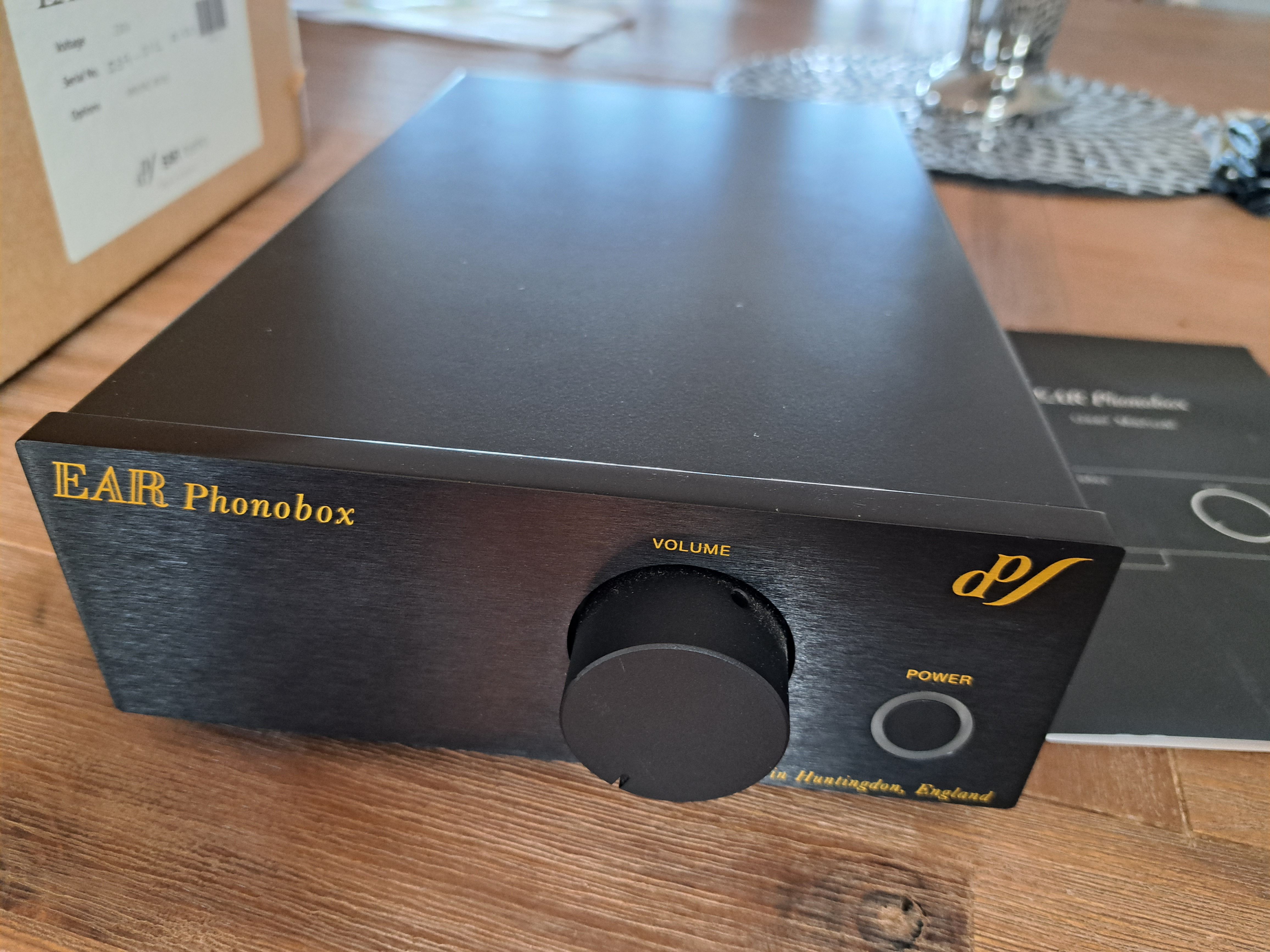 EAR PHONOBOX VALVE PHONO STAGE MM/MC (BLACK) - Stereo, Home Cinema ...