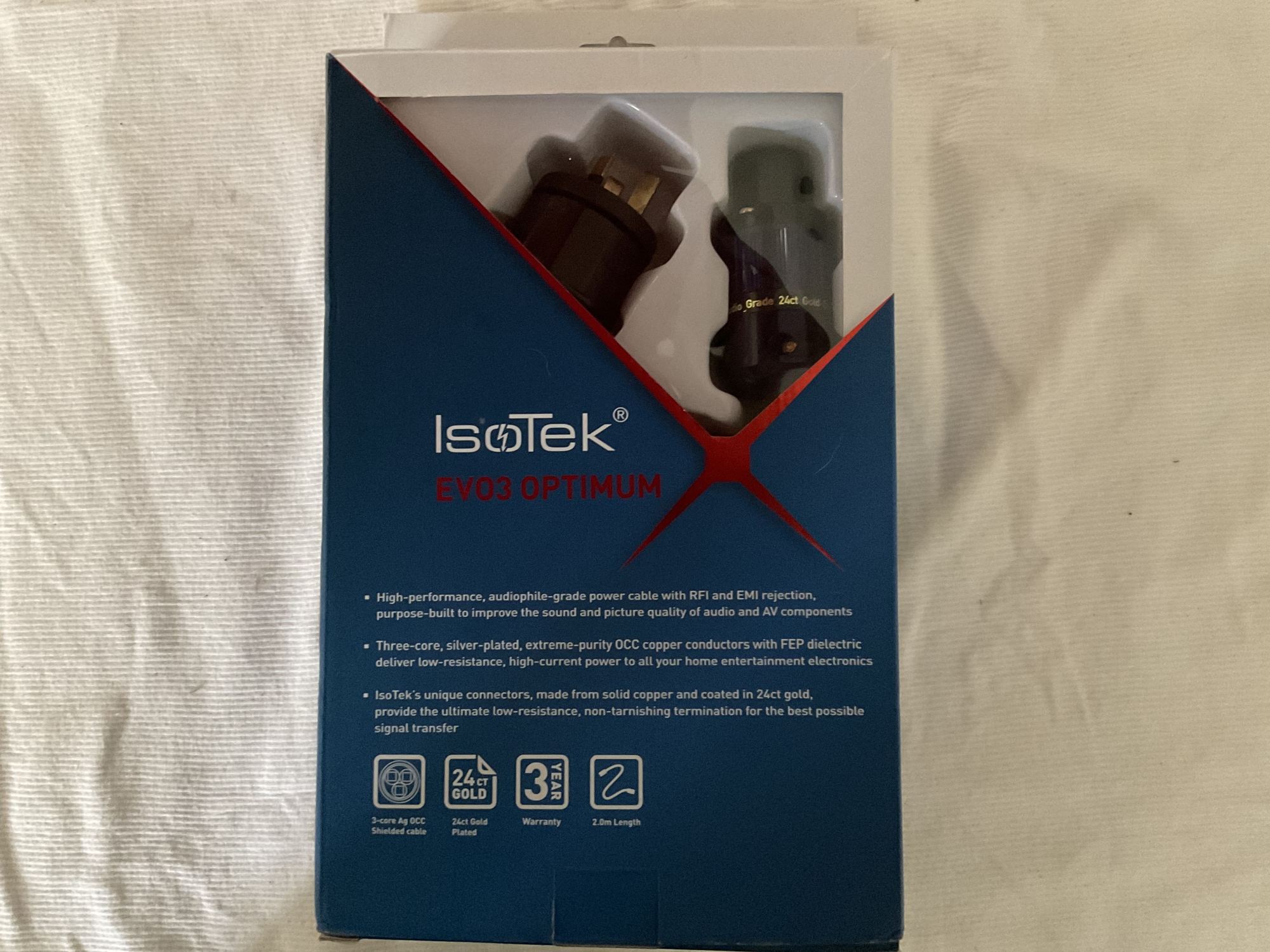 Isotek Evo3 Optimum Power Cable - Hi-Fi and Cinema Cables & Accessories ...