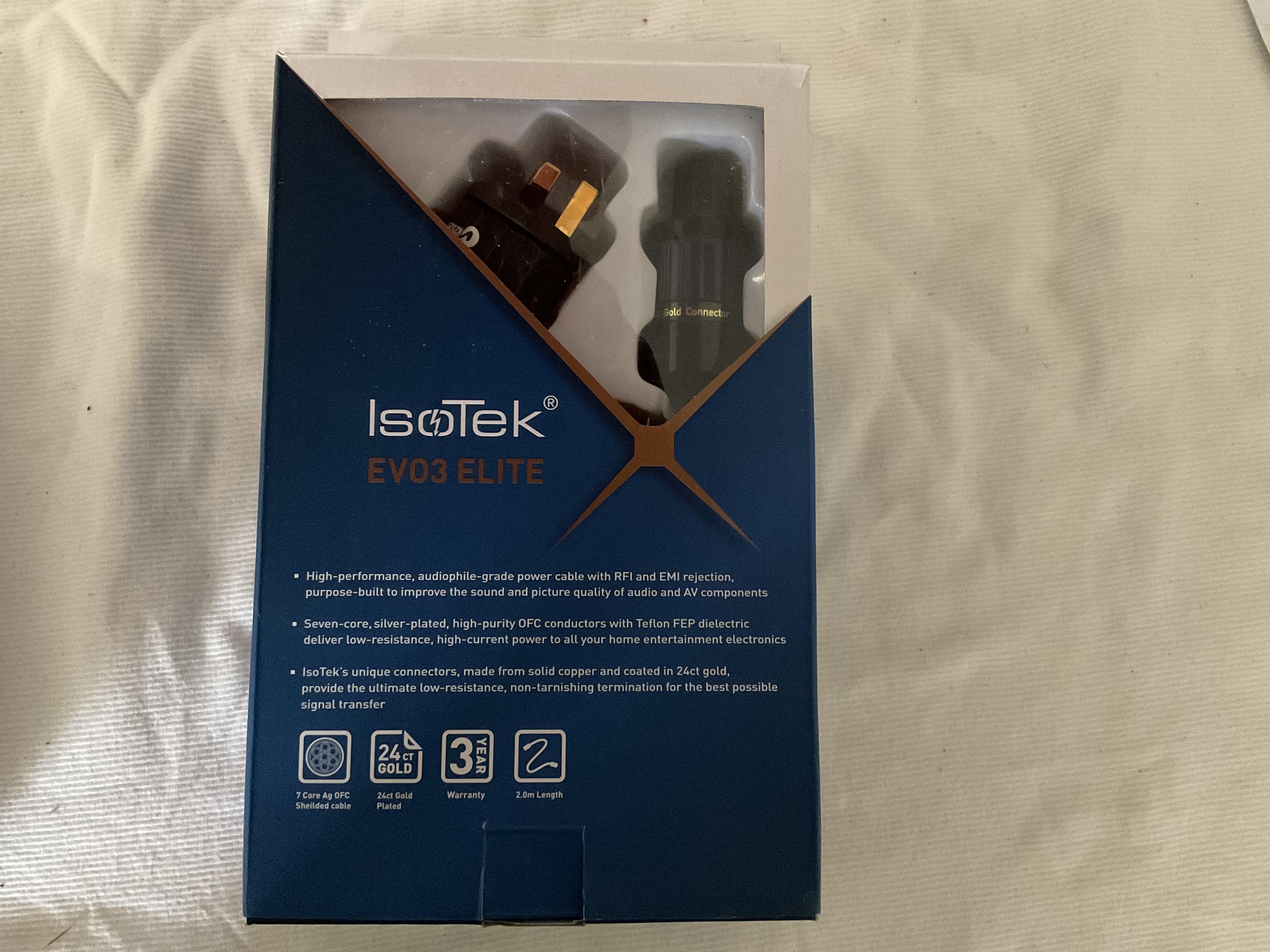Isotek Elite Power Cable |﻿ Hi-Fi and Cinema Cables & Accessories