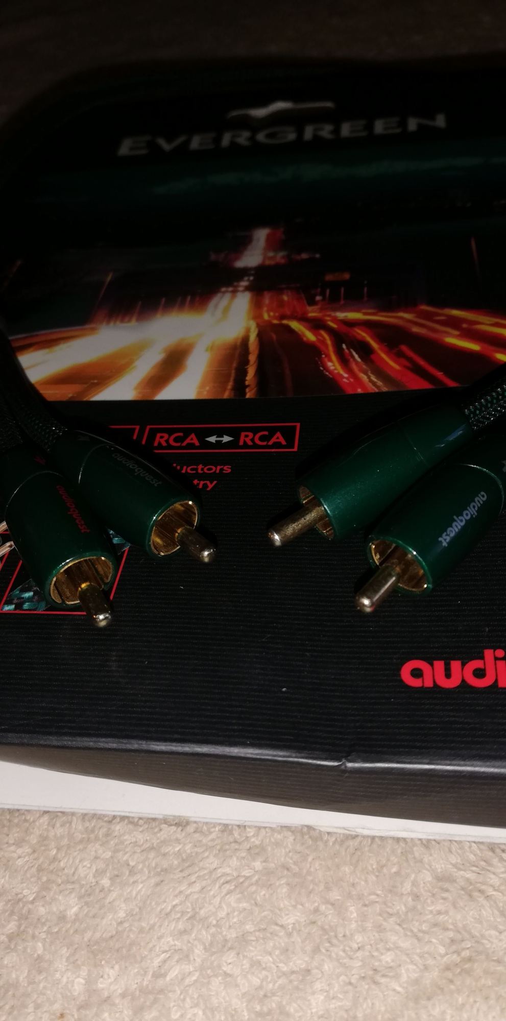 Audioquest Evergreen 60cm RCA Interconnect |﻿ Hi-Fi and Cinema Cables ...