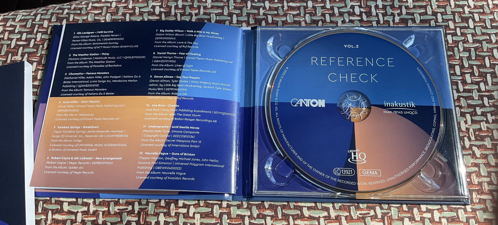 UHQCD Reference Check Vol 2: "50 Years CANTON" |﻿ Vinyl, CD, and Blu-ray