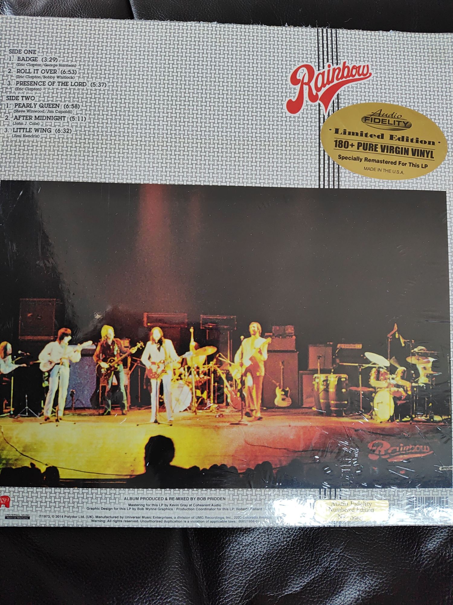 ERIC CLAPTON'S RAINBOW CONCERT LP - Vinyl, CD, and Blu-ray - StereoNET