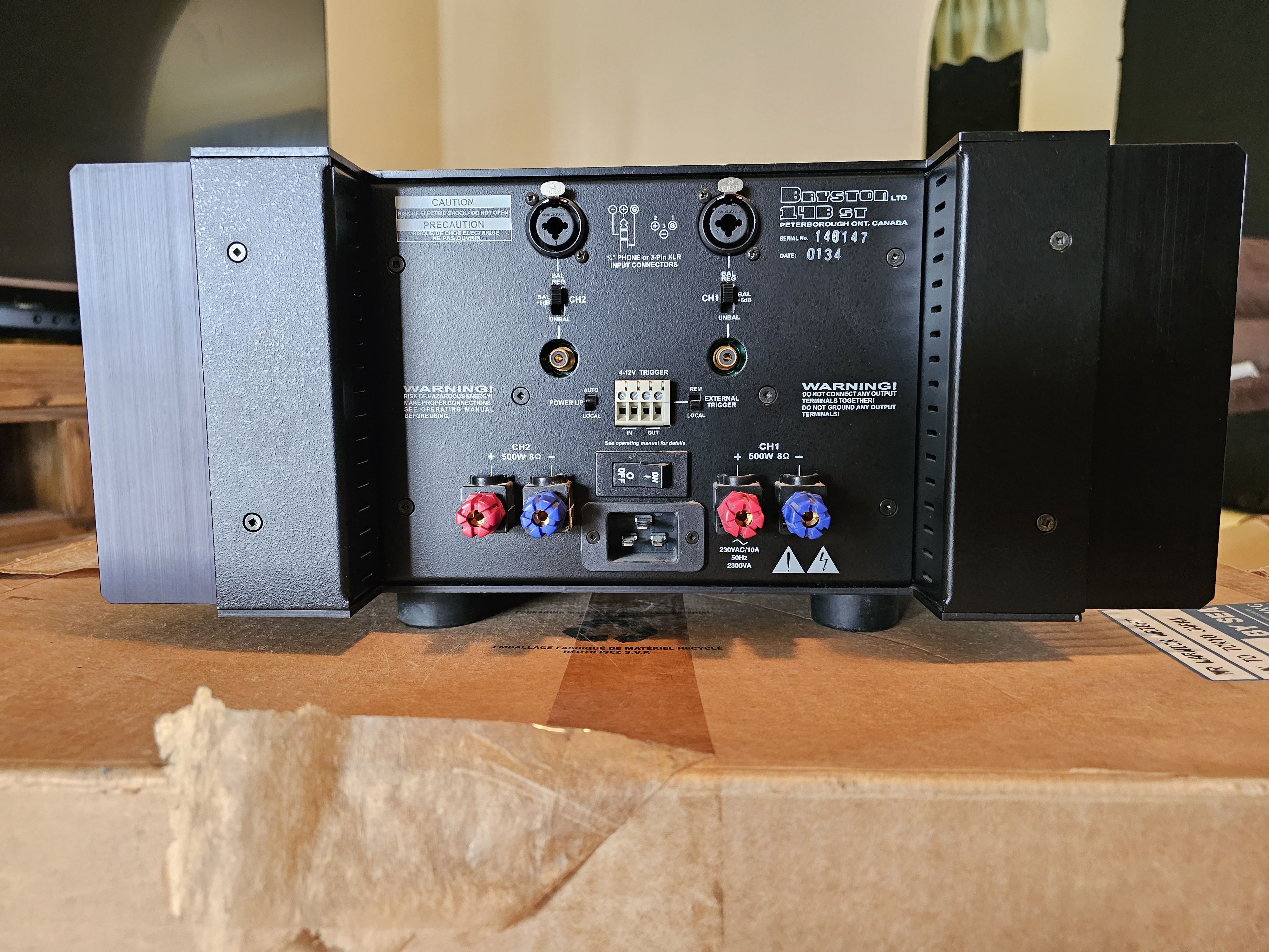 SOLD ELSEWHERE: FS: Bryston 14BST - Fantastic condition complete ...