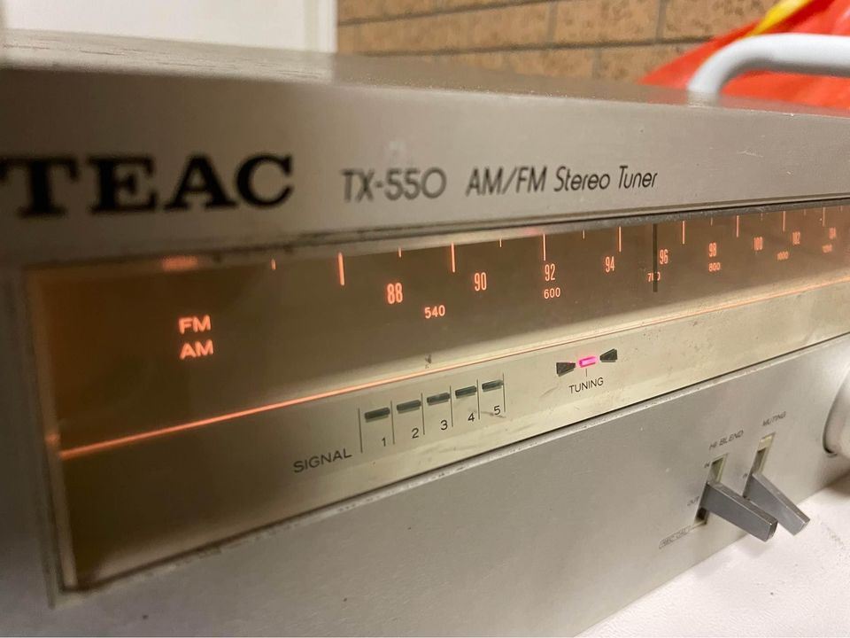 TEAC TX550 AM/FM Vintage Analogue Tuner - Made in Japan - Stereo, Home ...