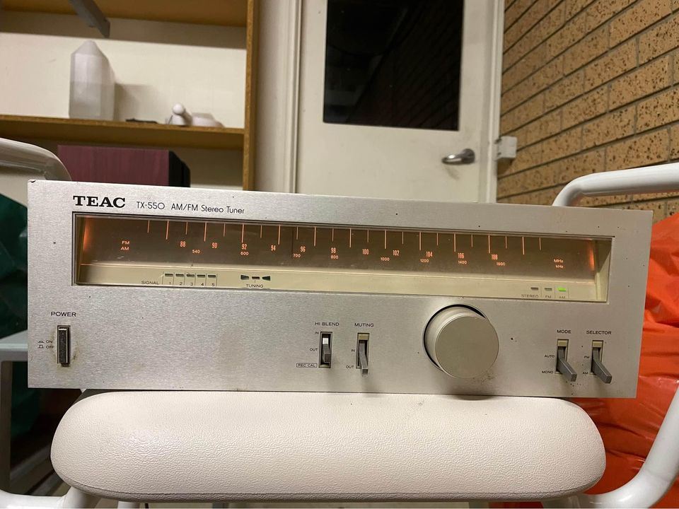 TEAC TX550 AM/FM Vintage Analogue Tuner - Made in Japan - Stereo, Home ...