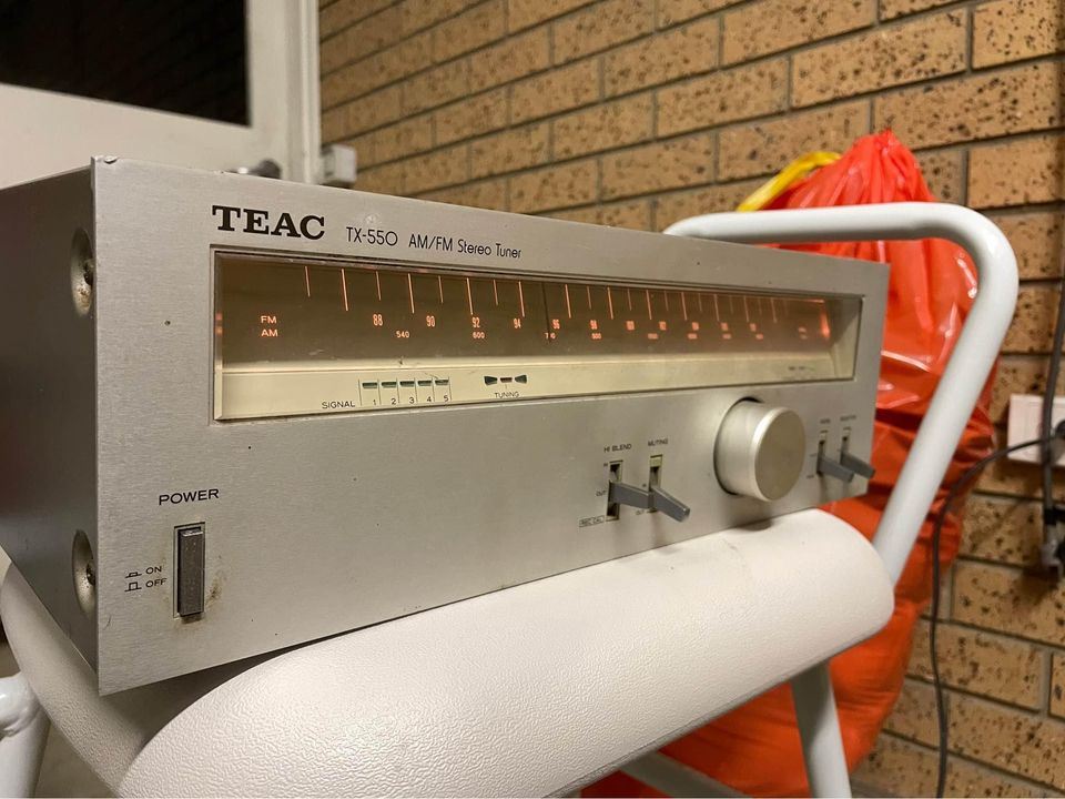 TEAC TX550 AM/FM Vintage Analogue Tuner - Made in Japan - Stereo, Home ...