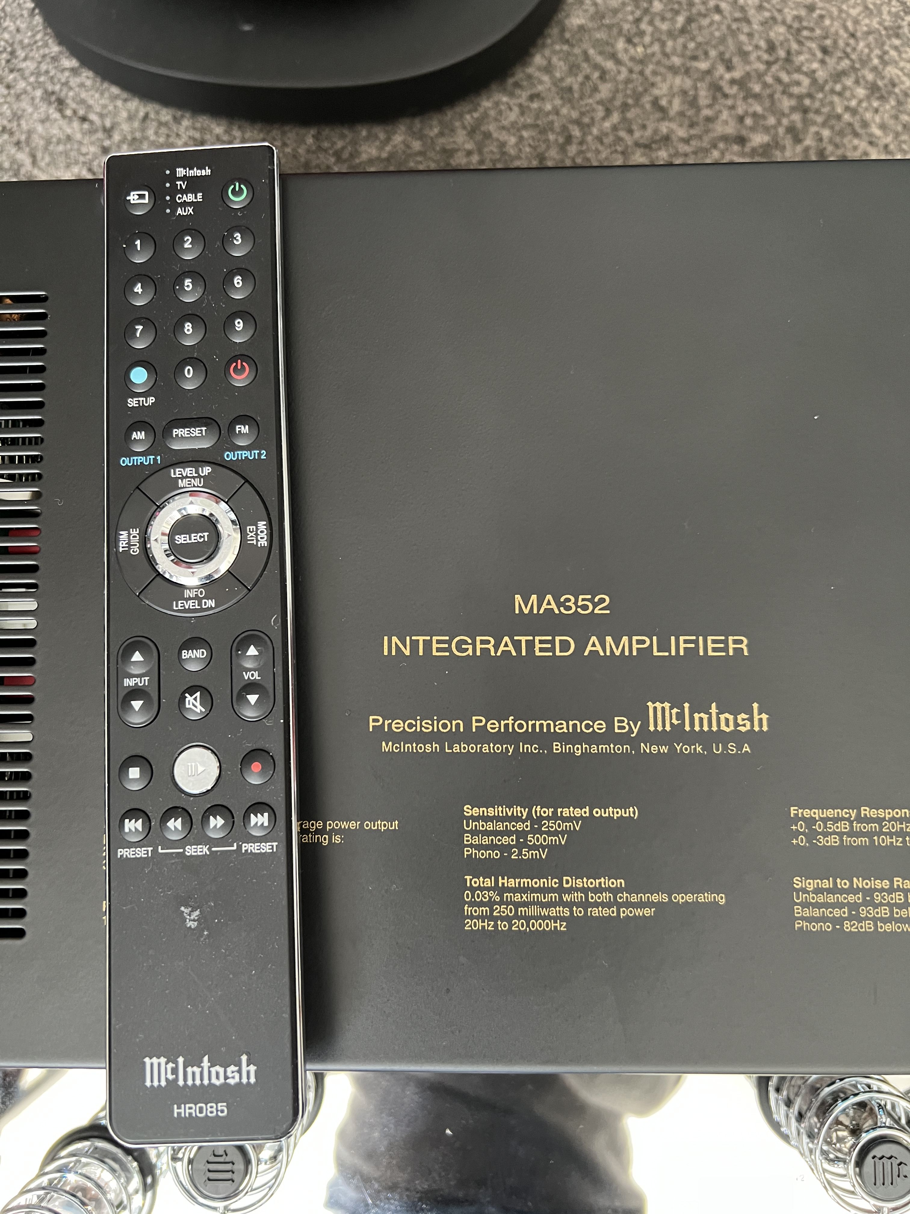 McIntosh MA352 Integrated Amplifier - Stereo, Home Cinema, Headphones ...