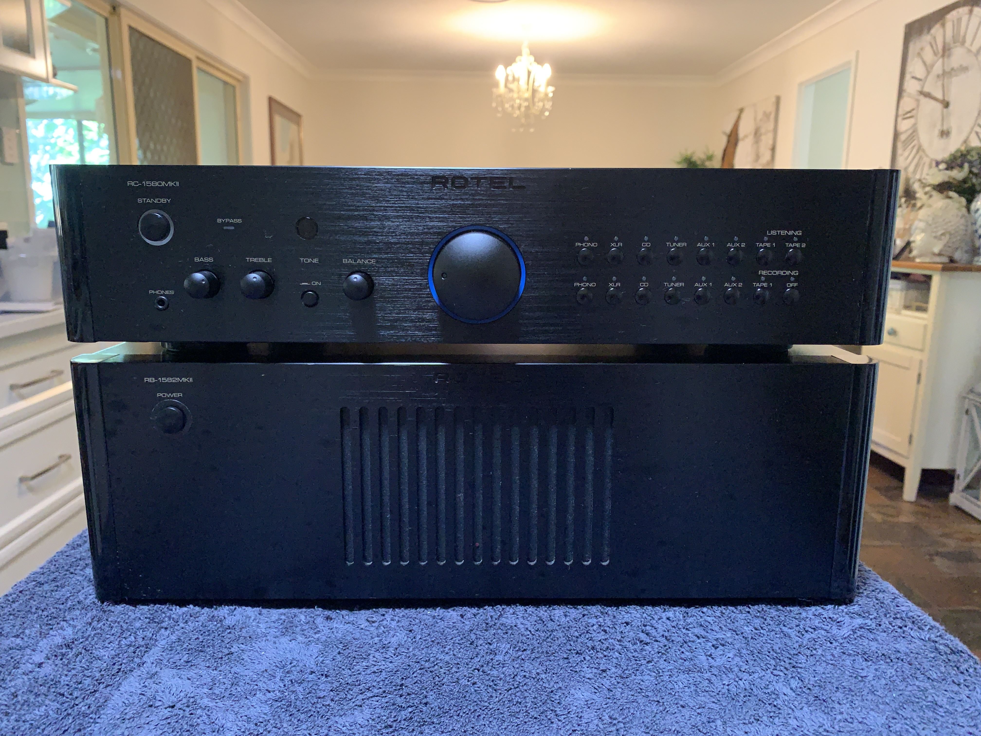 rotel 1580 mk2 preamp and 1582 mk2 power amp - Stereo, Home Cinema ...