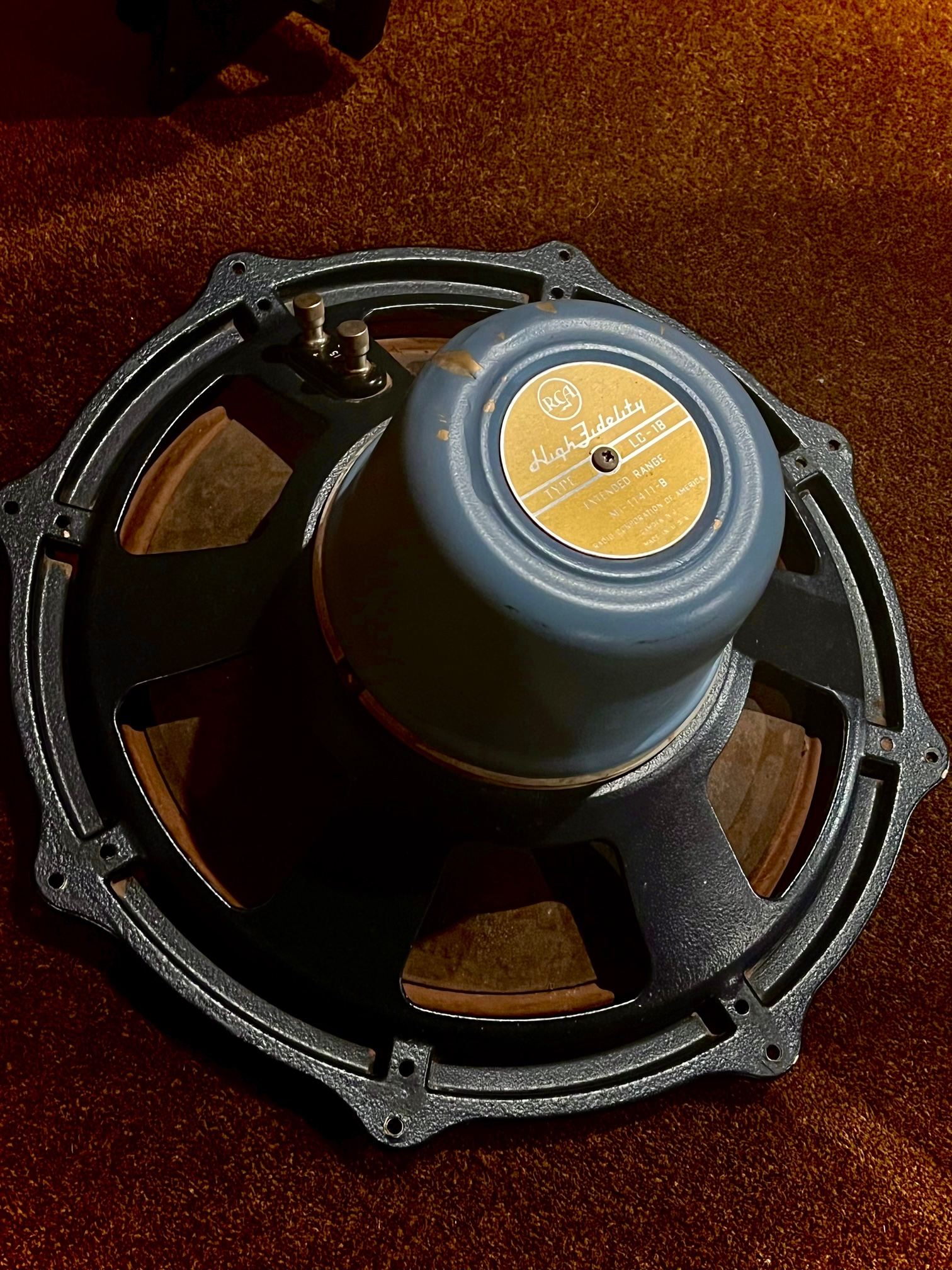 RCA LC1B Vintage 15" Drivers (Pair) - Hi-Fi and Cinema Cables ...