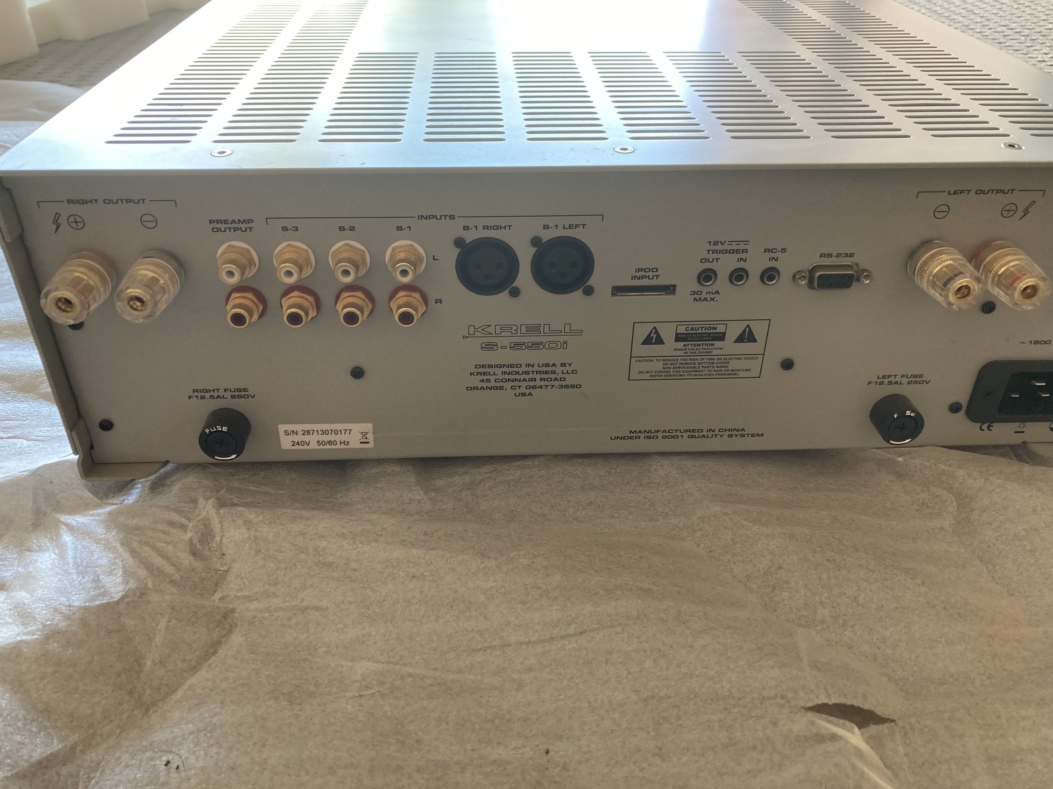 KRELL S-550i INTEGRATED AMPLIFIER - Stereo, Home Cinema, Headphones ...