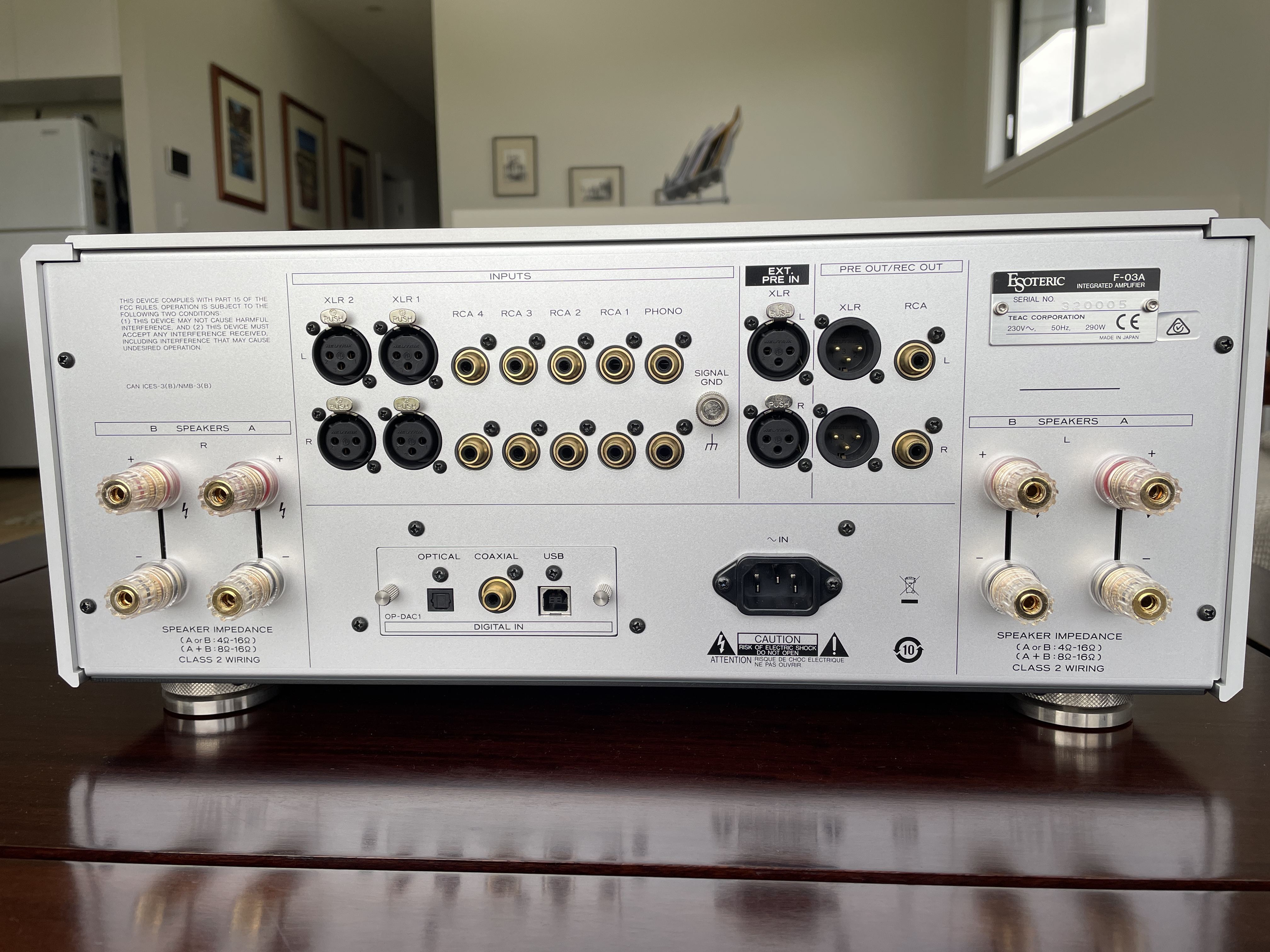 Esoteric F-03A Class A Integrated Amplifier - Stereo, Home Cinema ...