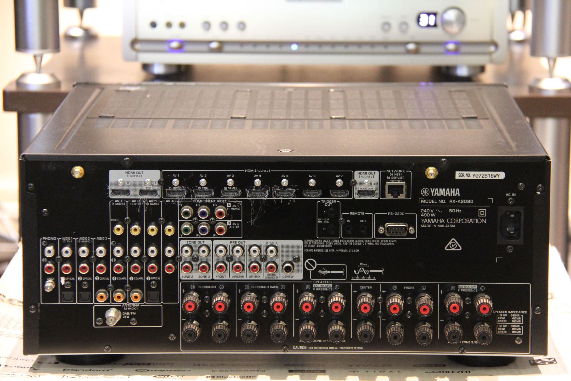 Yamaha AVENTAGE RX-A2080 9.2 Channel AV Receiver - Commercial Classifieds - StereoNET