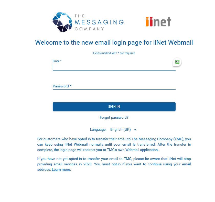 iiNet handing off email service to "The Messaging Company" - Page 3 ...