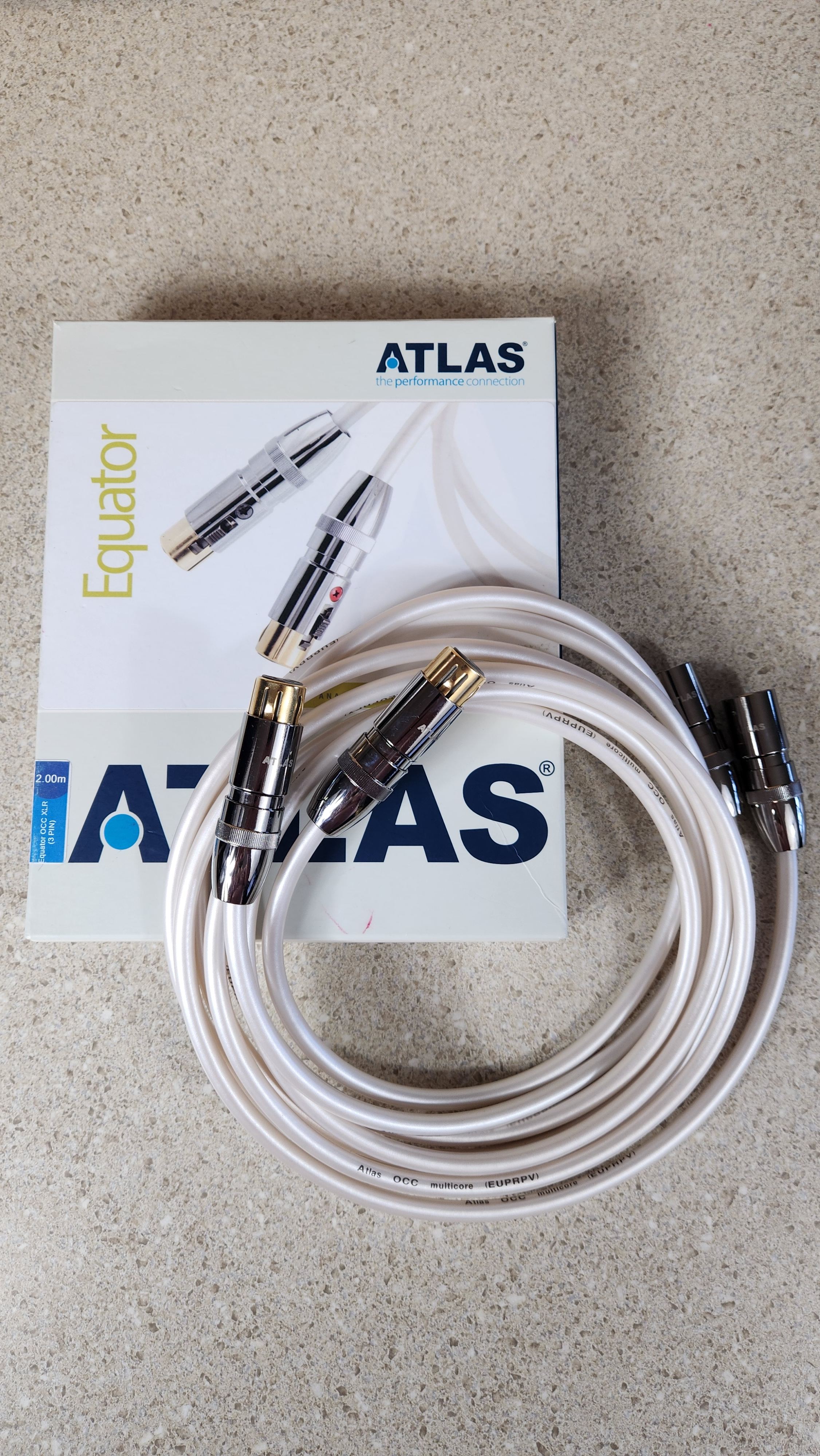 Atlas Equator OCC 2m XLR Cable - Hi-Fi and Cinema Cables & Accessories ...