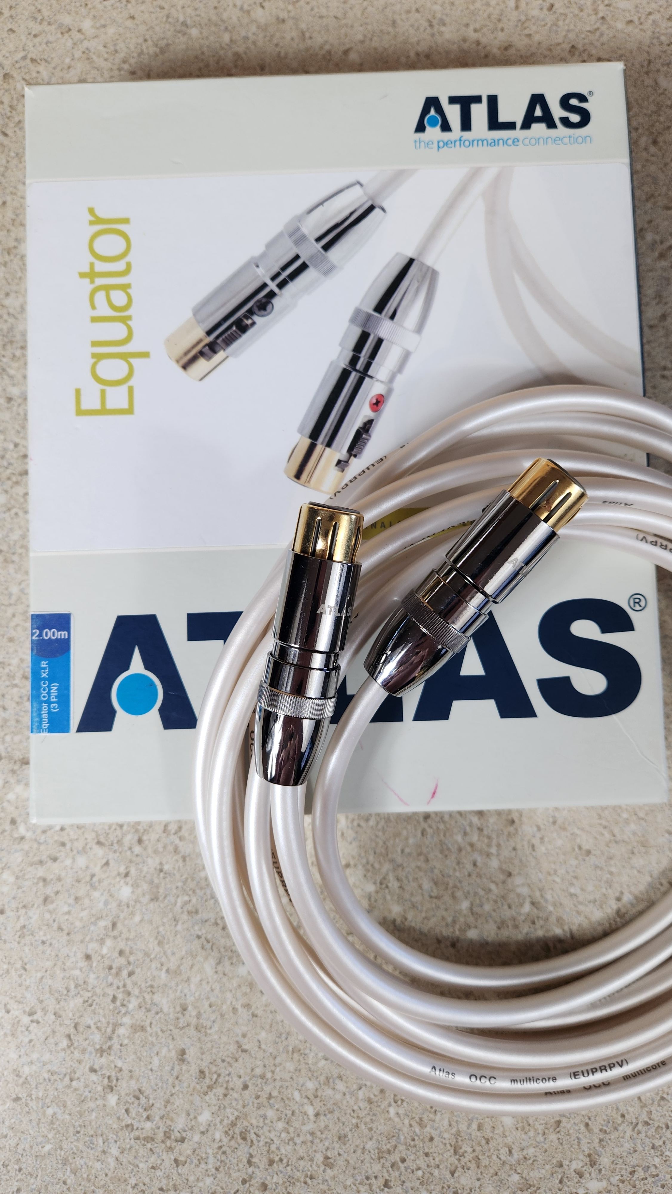 Atlas Equator OCC 2m XLR Cable - Hi-Fi and Cinema Cables & Accessories ...