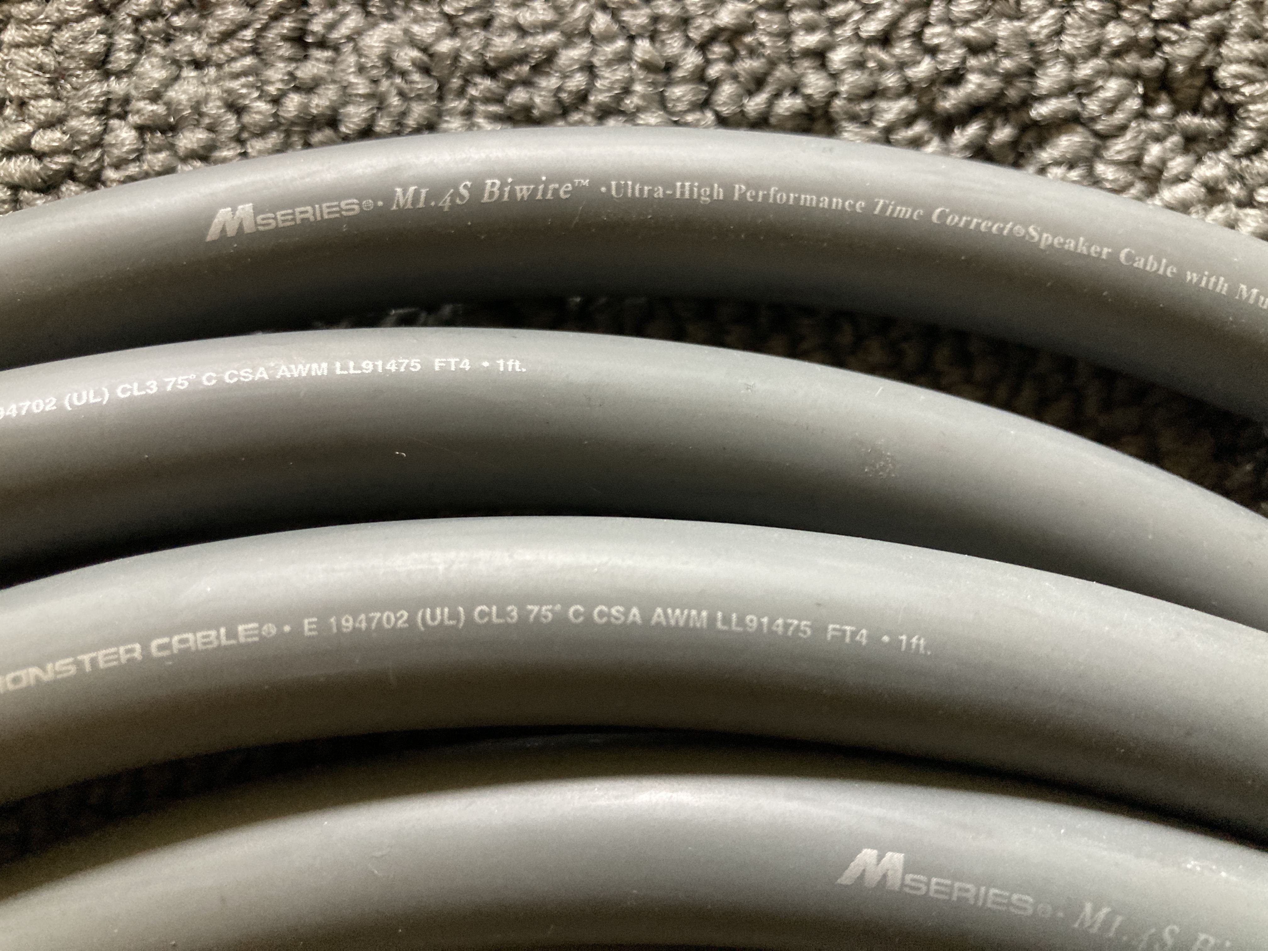 Monster M1-4S Bi-Wire Speaker Cables - Hi-Fi and Cinema Cables ...