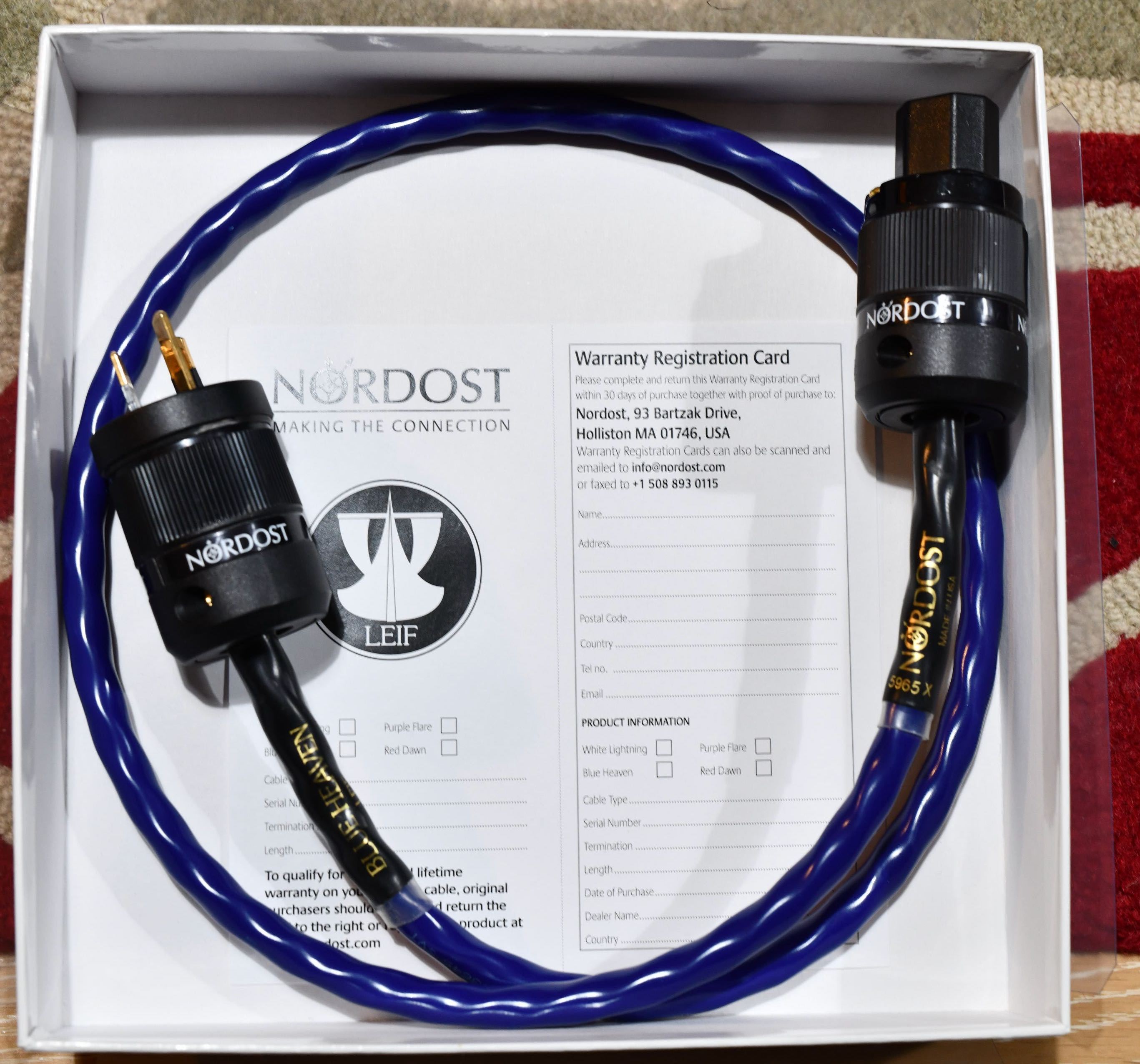 Bulk Lot - Nordost and Isotek Power Cables - Hi-Fi and Cinema Cables ...