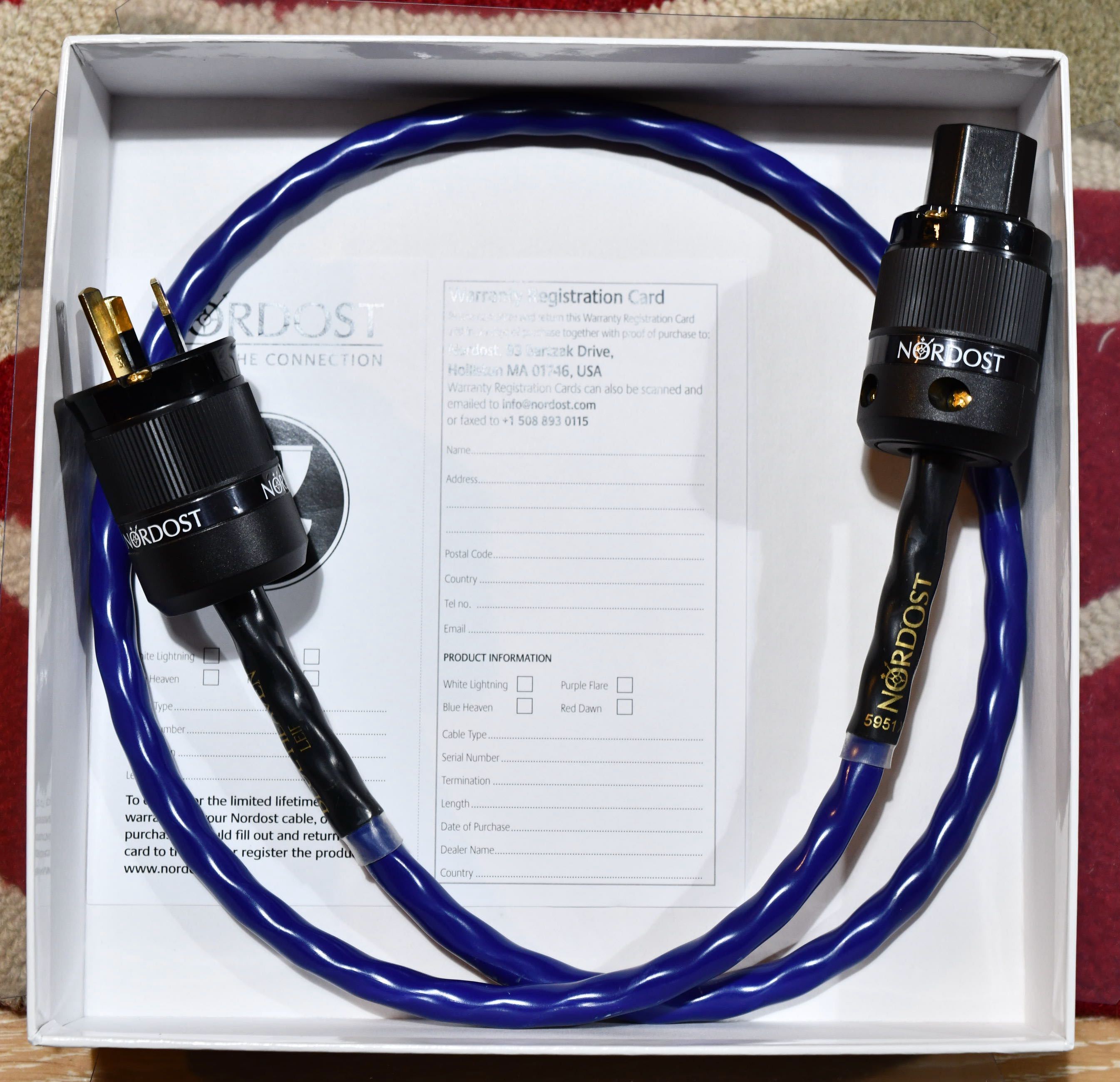 Bulk Lot - Nordost and Isotek Power Cables - Hi-Fi and Cinema Cables ...