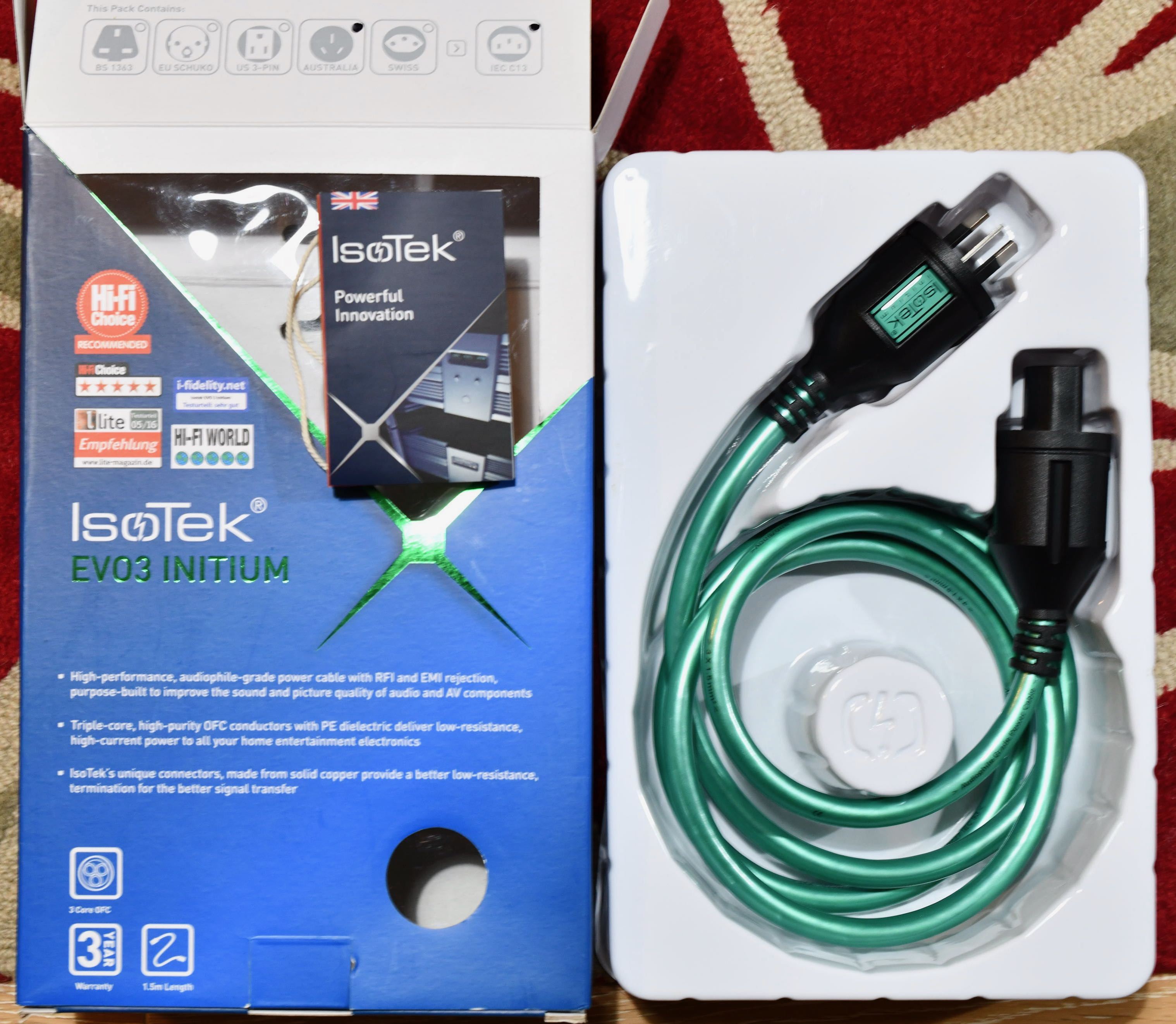 Bulk Lot - Nordost and Isotek Power Cables - Hi-Fi and Cinema Cables ...