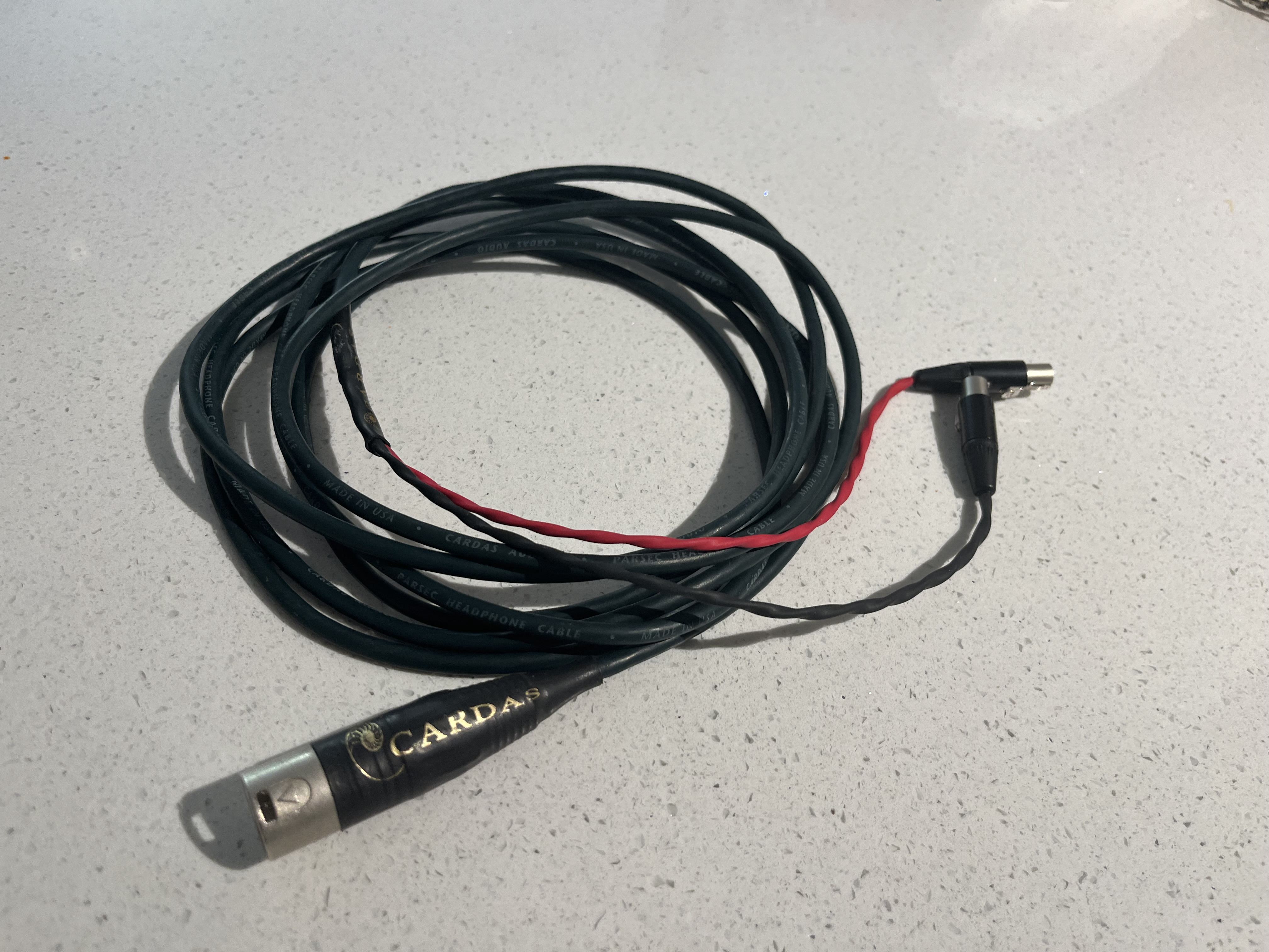 Cardas Parsec Headphone Cable - 4m XLR-XLR mini |﻿ Hi-Fi and Cinema ...