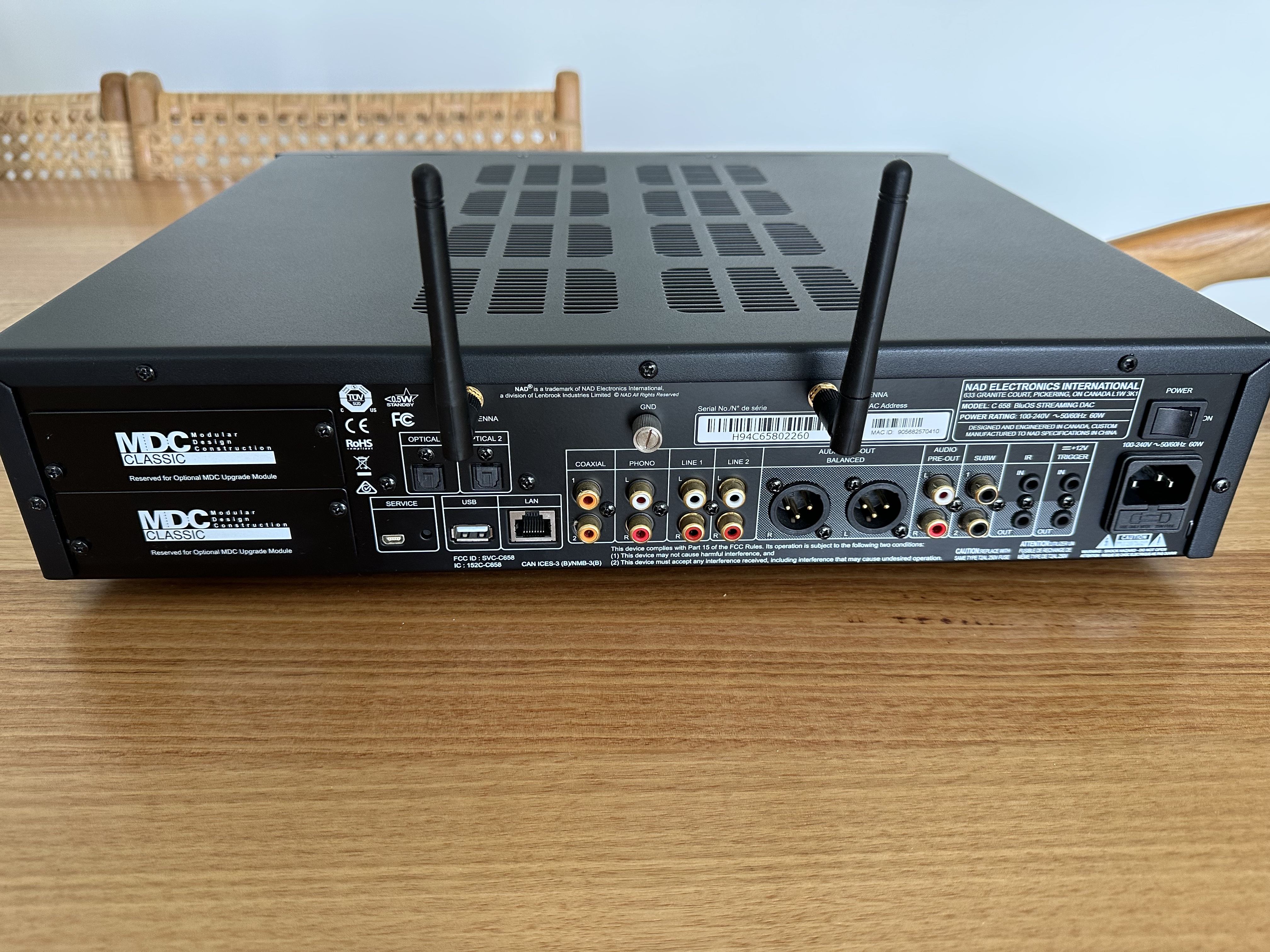 NAD C658 BluOS Streaming Dac Pre-amp with Dirac Live - Stereo, Home Cinema, Headphones ...