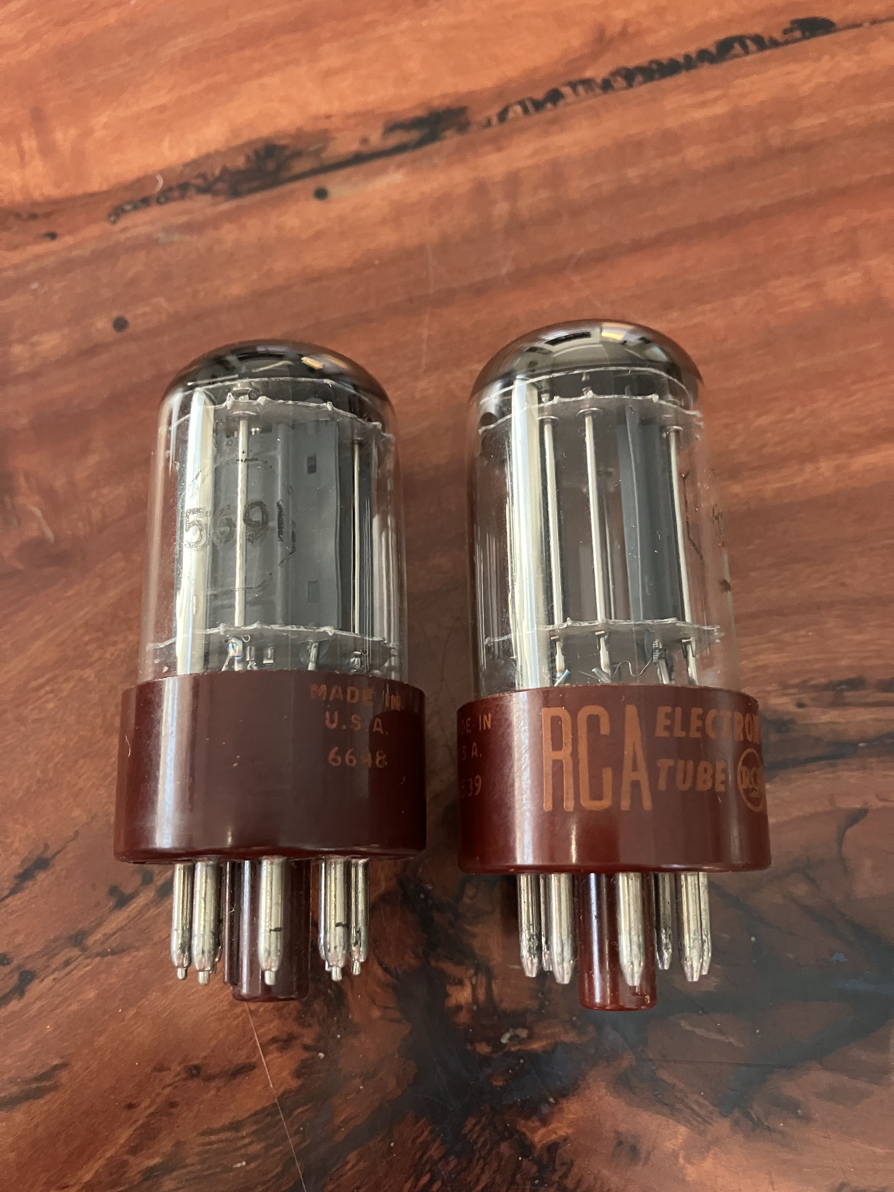 Vintage 5691 tubes (second pair) RCA red base, grey plates |﻿ Hi-Fi and ...