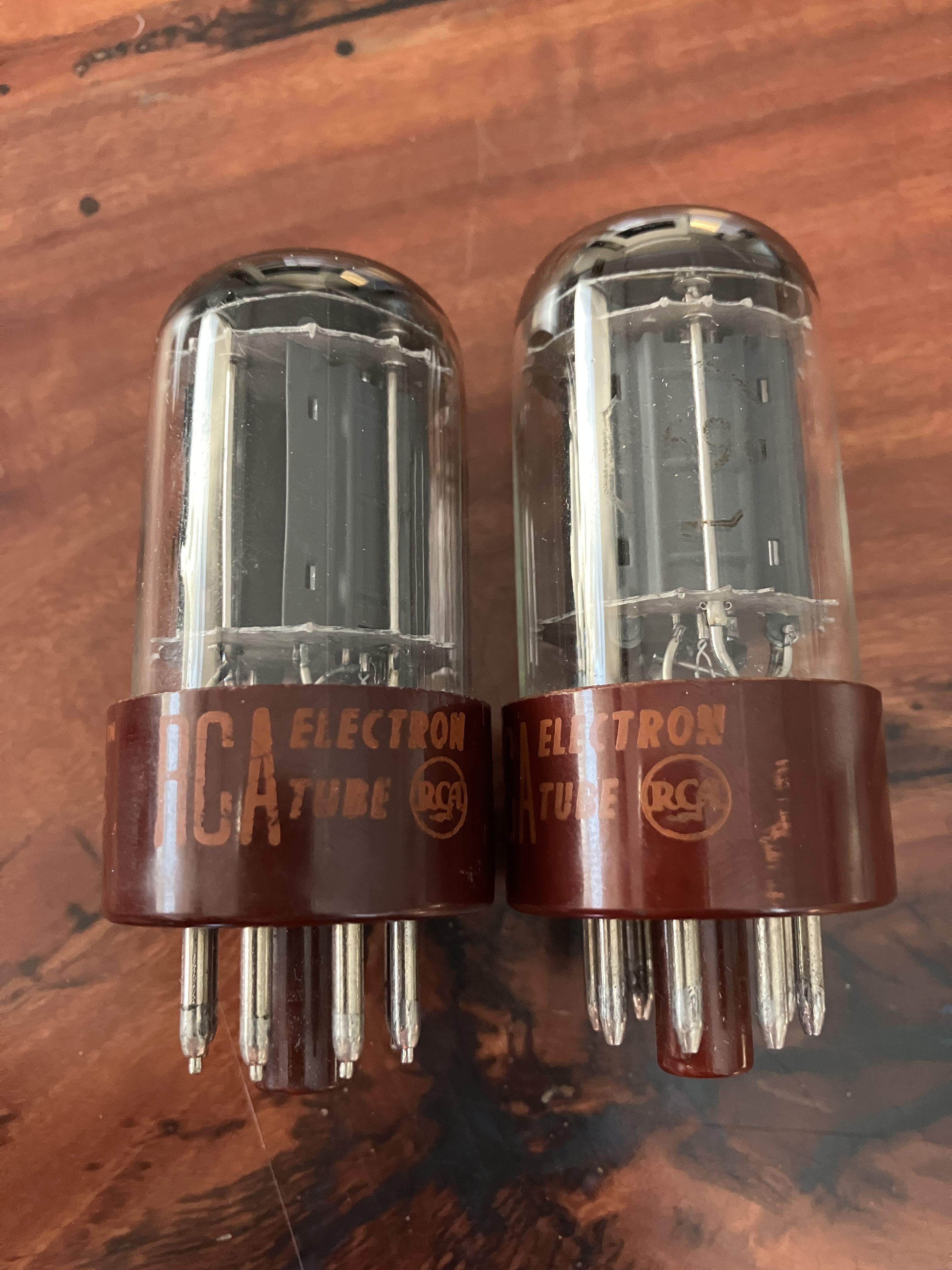 Vintage 5691 tubes (second pair) RCA red base, grey plates |﻿ Hi-Fi and ...