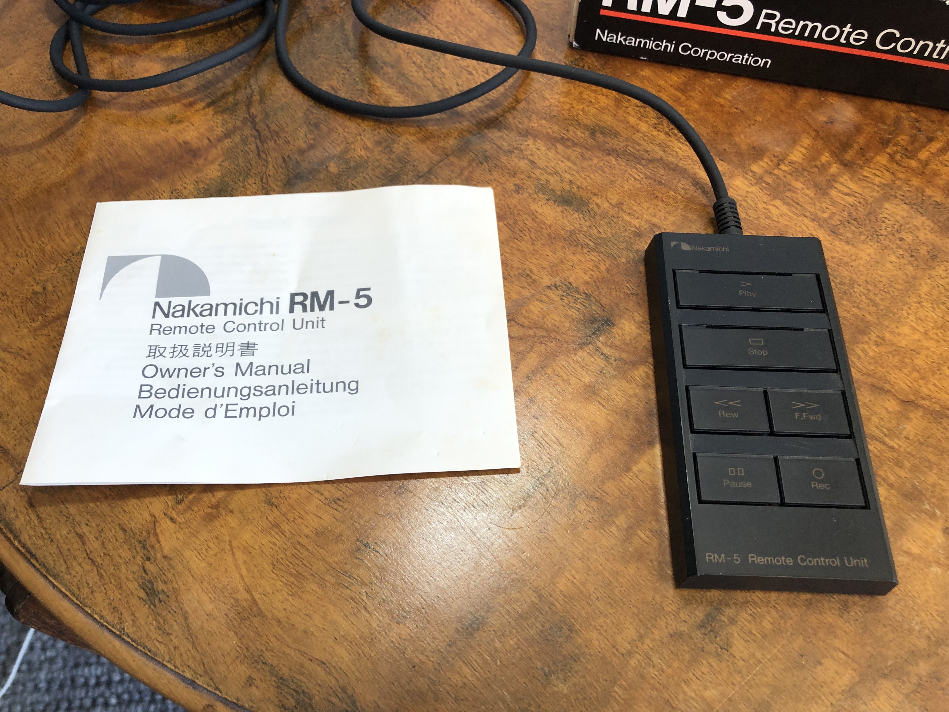 Nakamichi RM-5 Remote Control for Cassette Decks - Hi-Fi and Cinema Cables & Accessories - StereoNET
