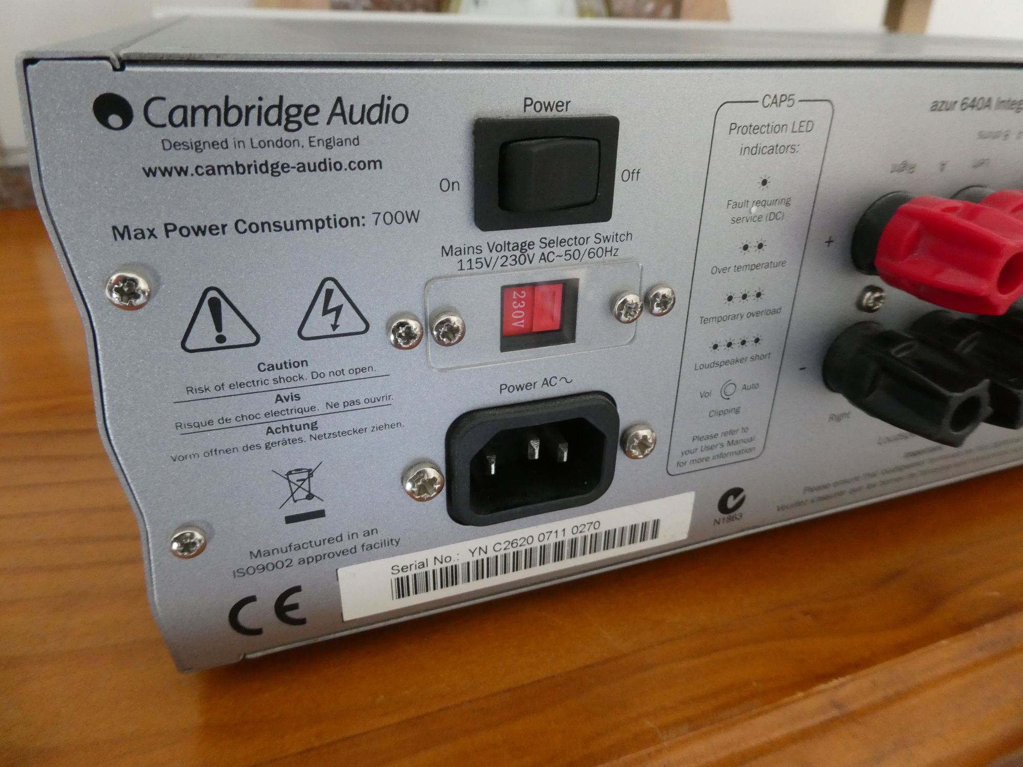 Cambridge Audio Azur 640A integrated amplifier - Stereo, Home Cinema ...