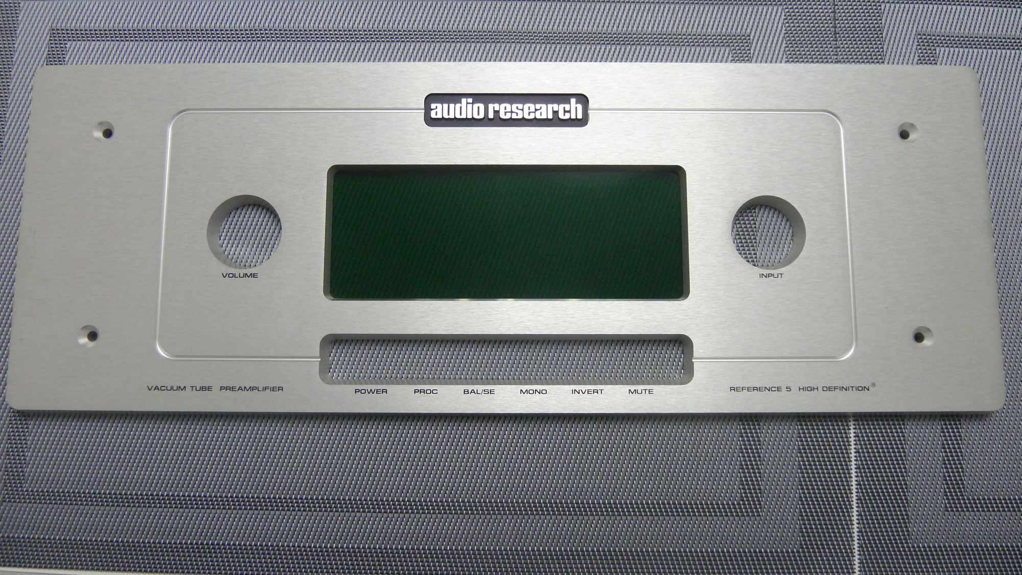 Audio Research Reference 5 - Faceplate - Hi-Fi and Cinema Cables ...