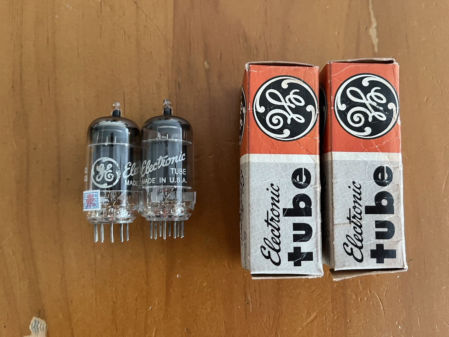 GE 12ax7 pair (NOS) |﻿ Hi-Fi and Cinema Cables & Accessories
