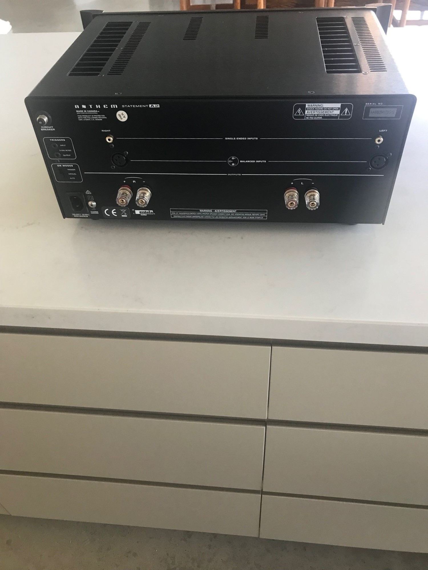 Anthem A2 stereo power amplifier - Stereo, Home Cinema, Headphones ...