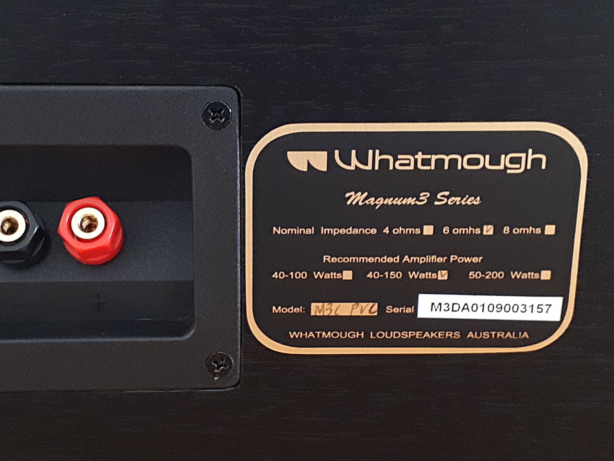 Whatmough Magnum Series M3 Centre Channel Speaker - Stereo, Home Cinema, Headphones Components ...